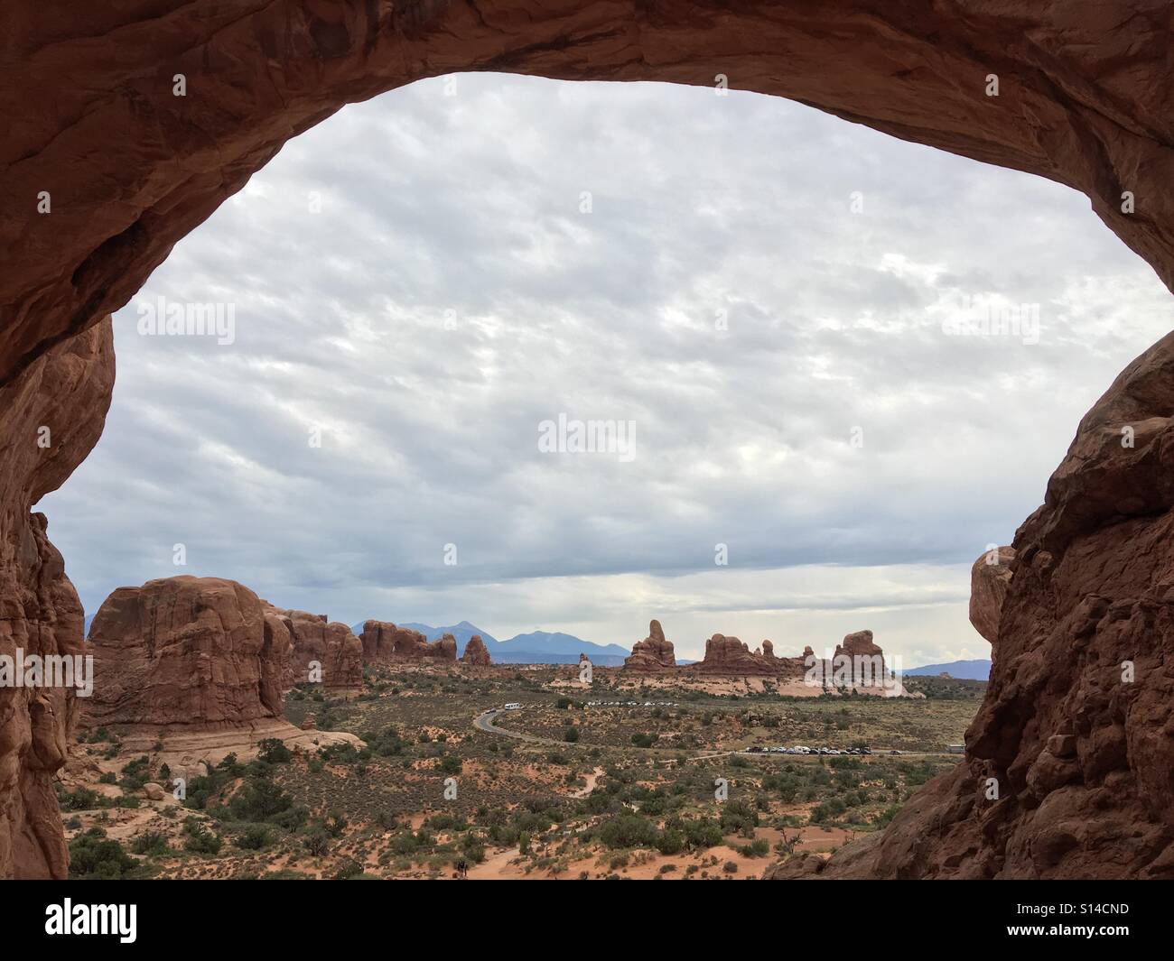 Double arch arches national park hi-res stock photography and images ...