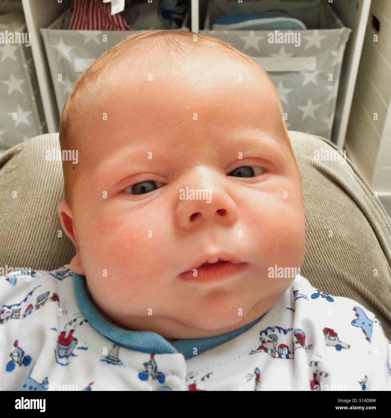 Three week old baby boy Stock Photo - Alamy