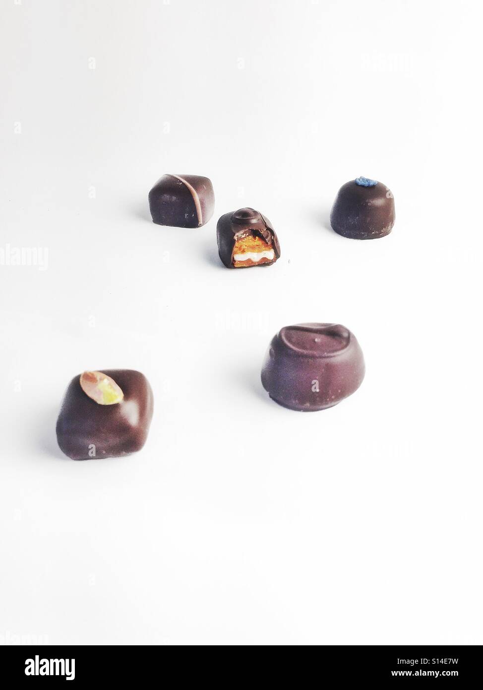 Five chocolates hi-res stock photography and images - Alamy