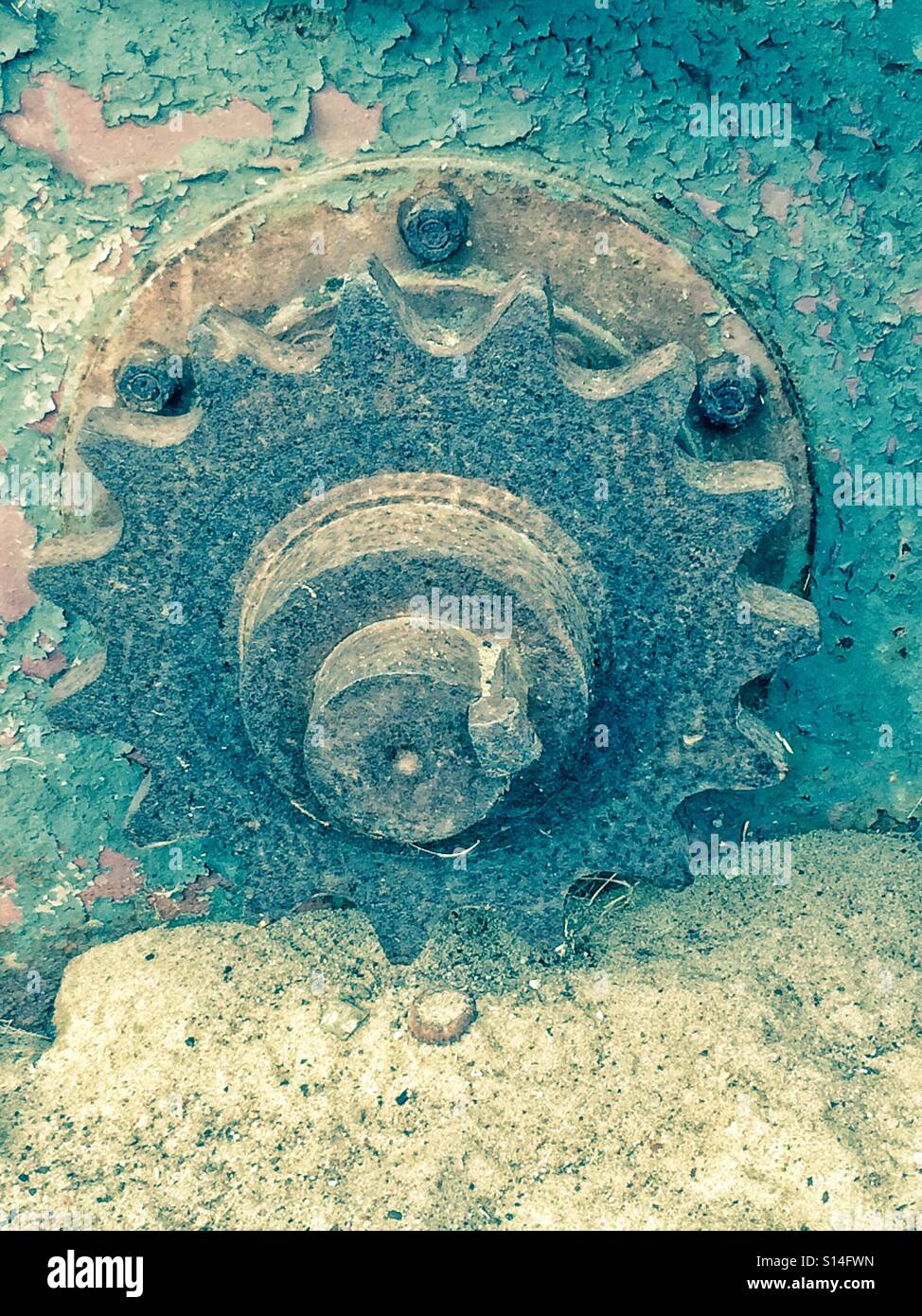 Vintage gear wheel hi-res stock photography and images - Alamy