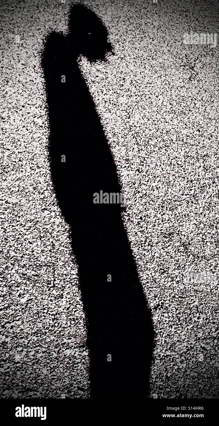 A thinking pose is a reflection Stock Photo - Alamy