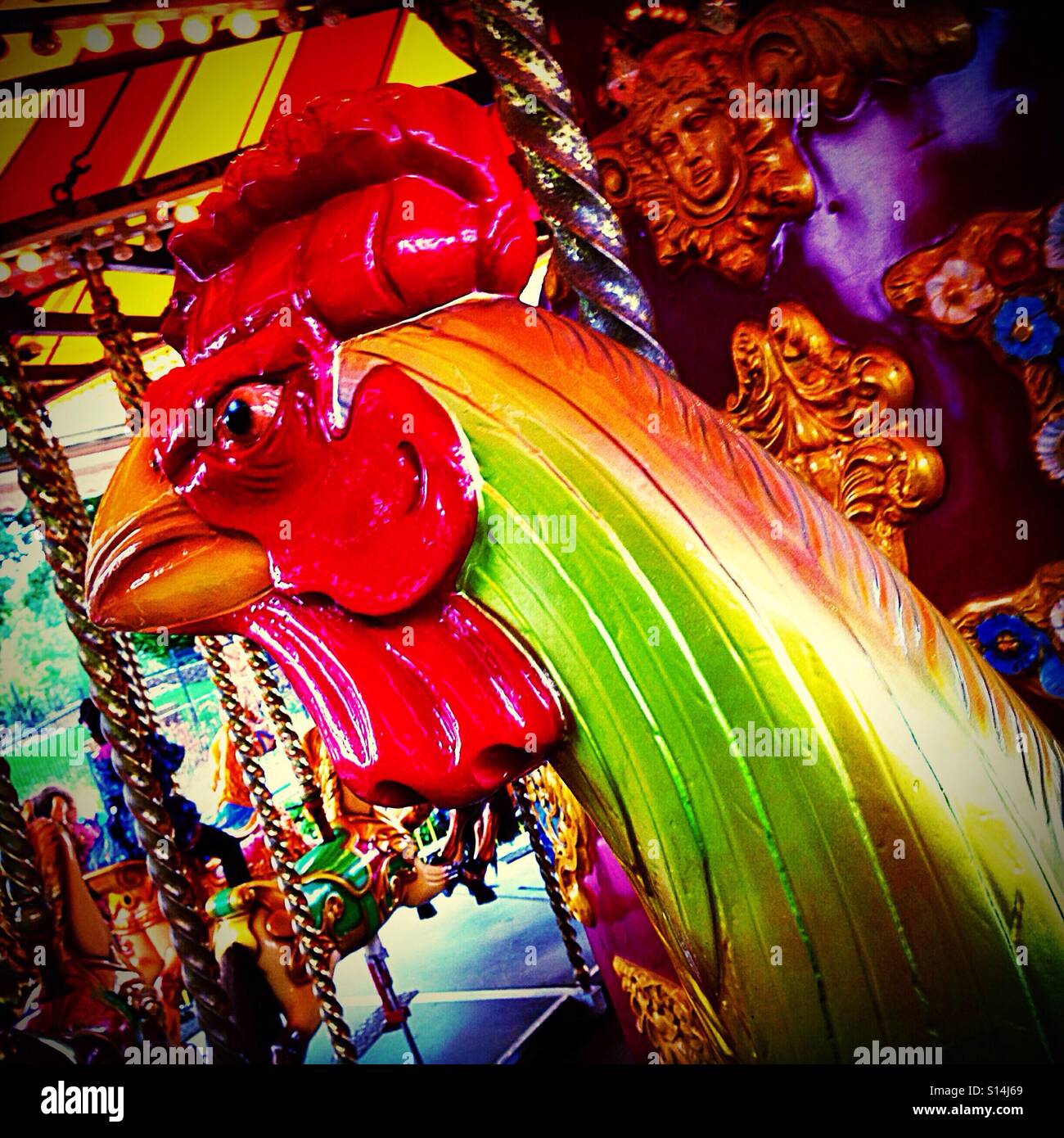 Carousel rooster hi-res stock photography and images - Alamy