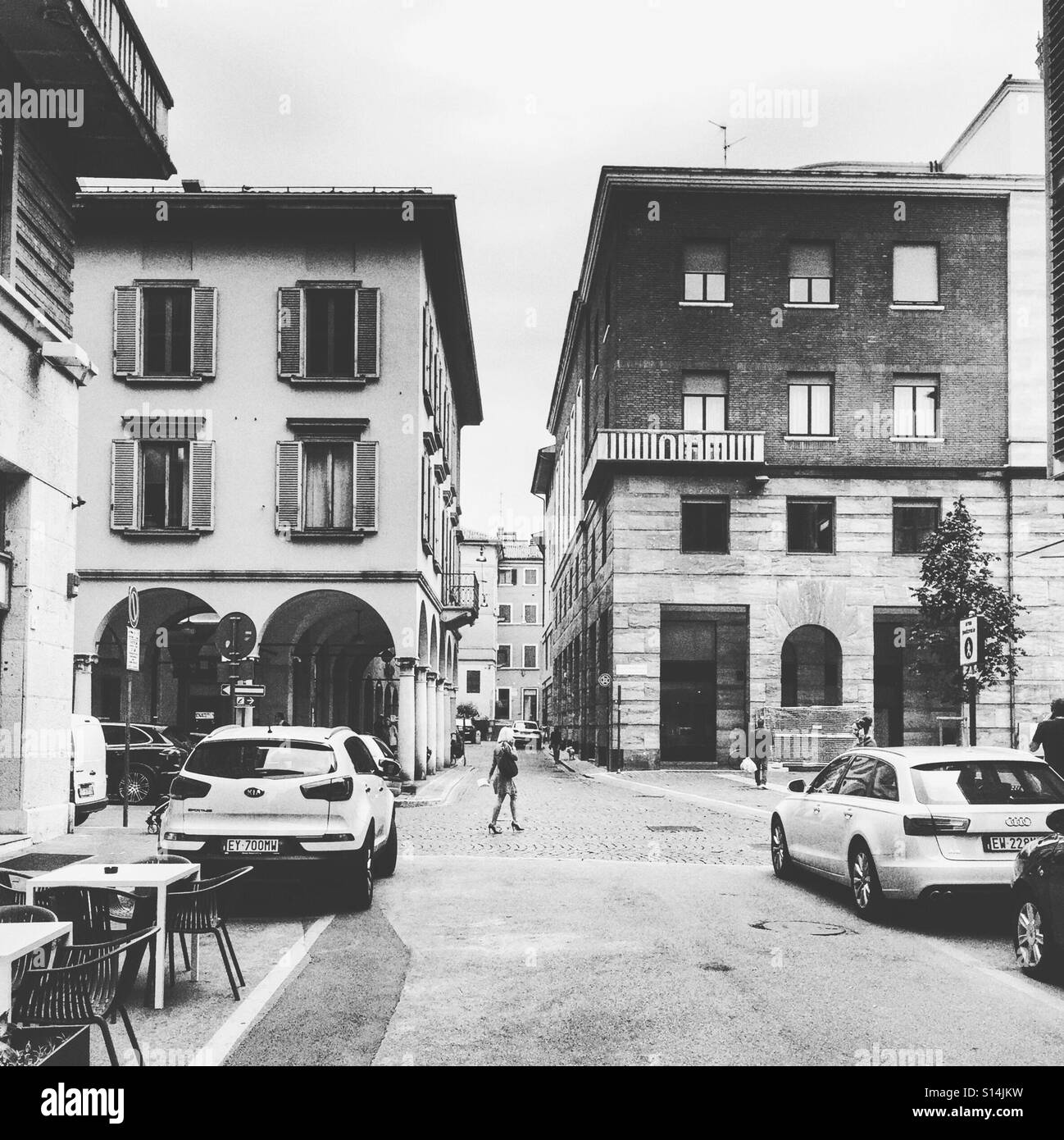 Cityscape in bw Stock Photo - Alamy
