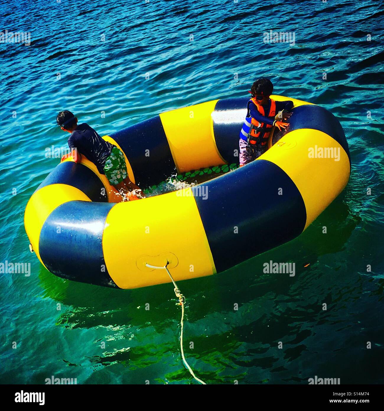 Giant inflatable boy Stock Photo - Alamy