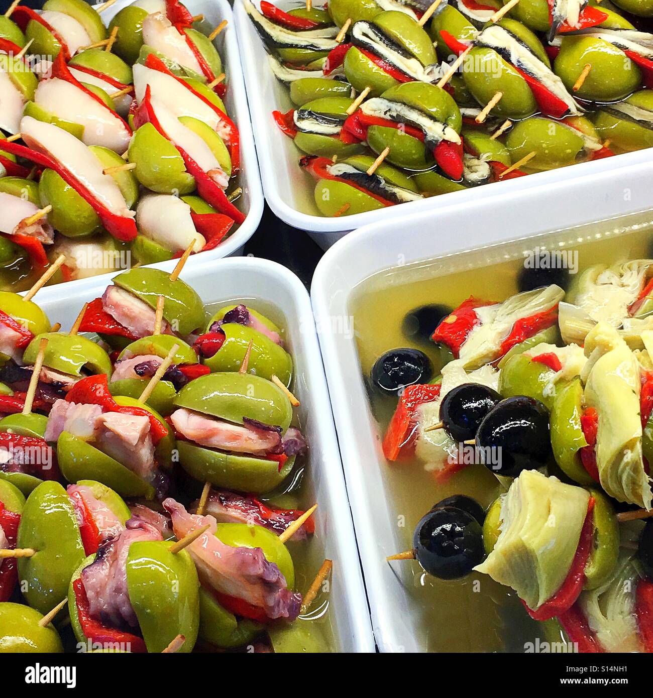 Spanish tapas bar snacks hi-res stock photography and images - Alamy