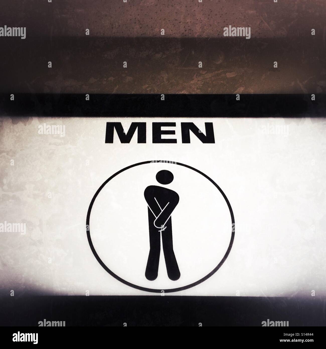 A men's washroom sign Stock Photo - Alamy