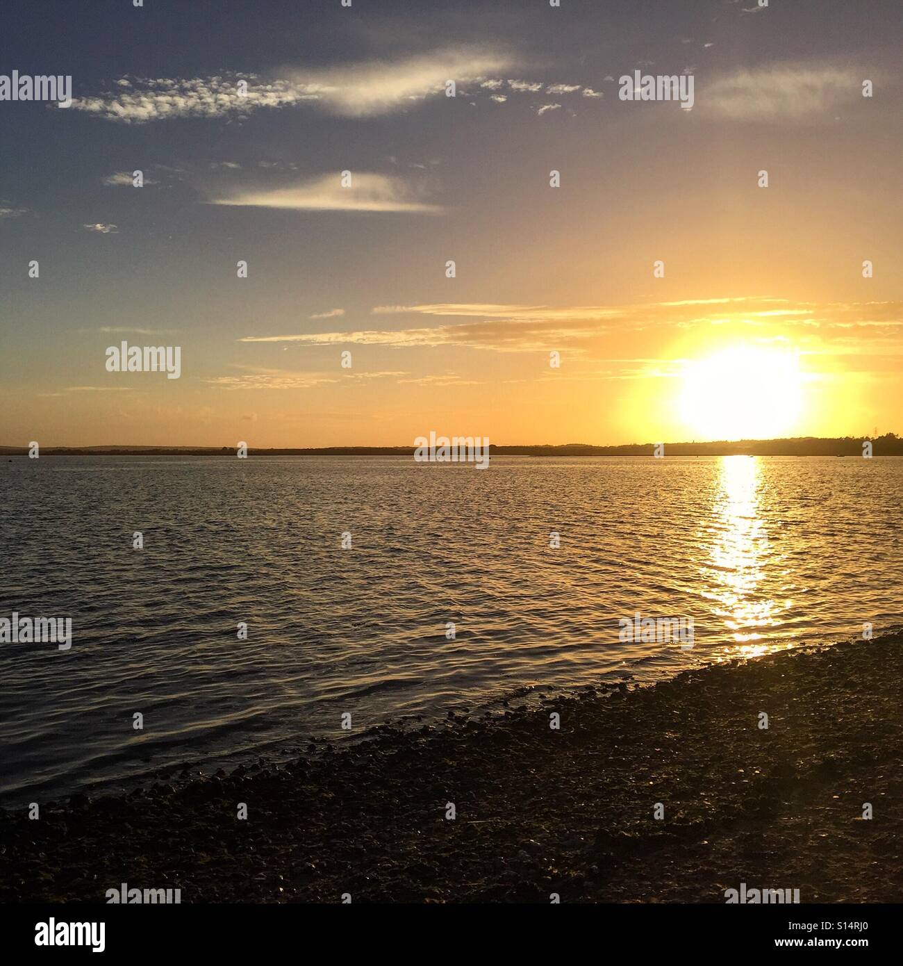 English beach sunset hi-res stock photography and images - Alamy