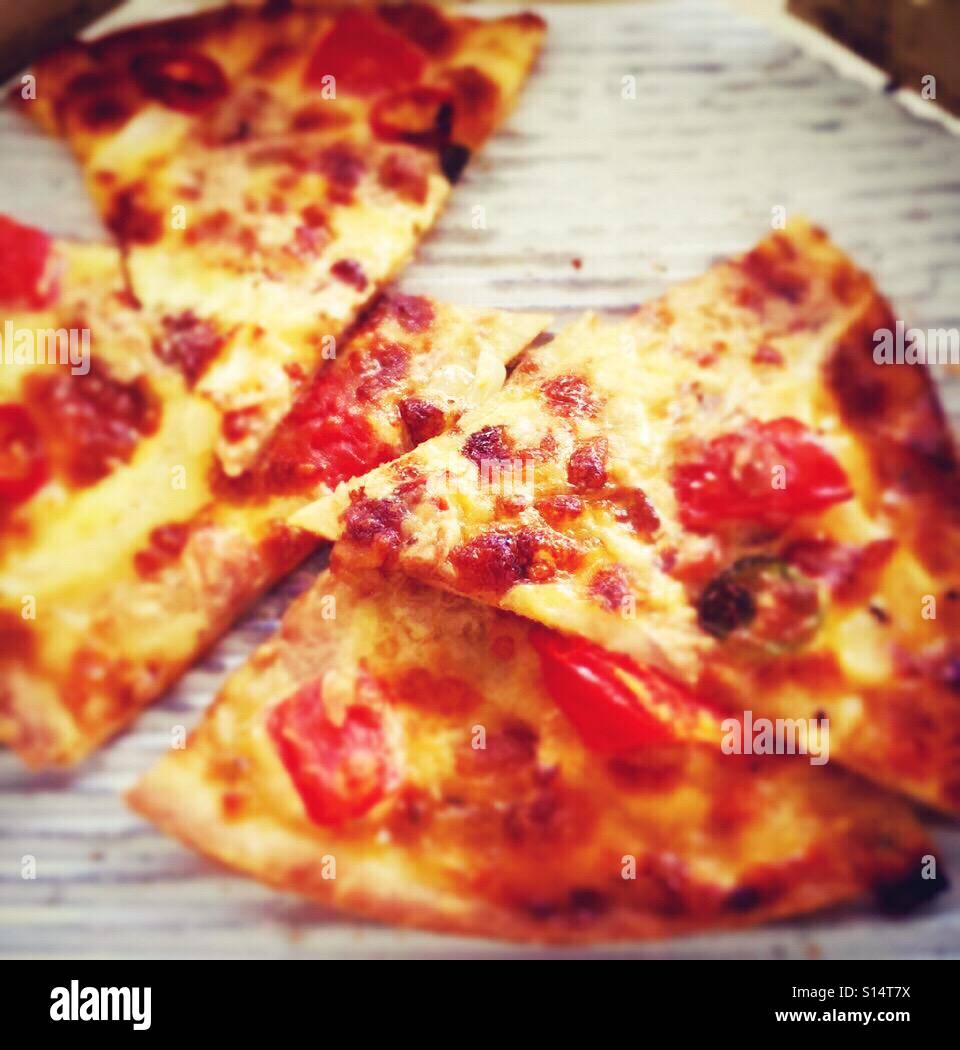 The pizza very delicious Stock Photo - Alamy