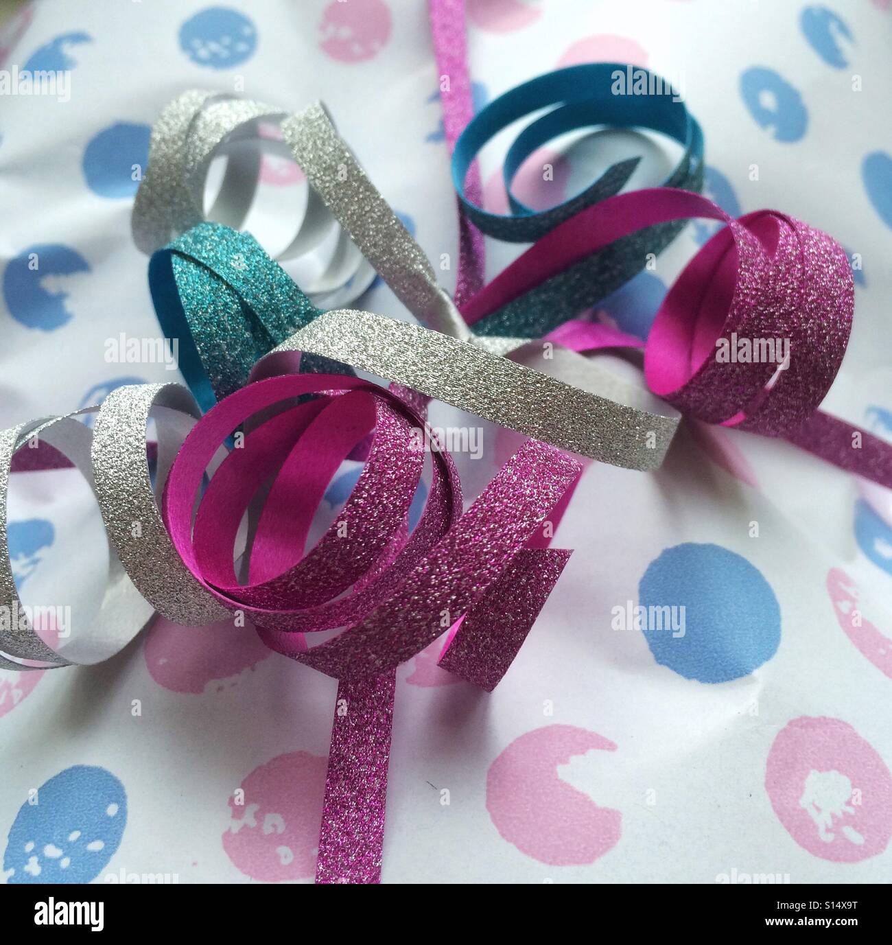 Glittery ribbon hi-res stock photography and images - Alamy