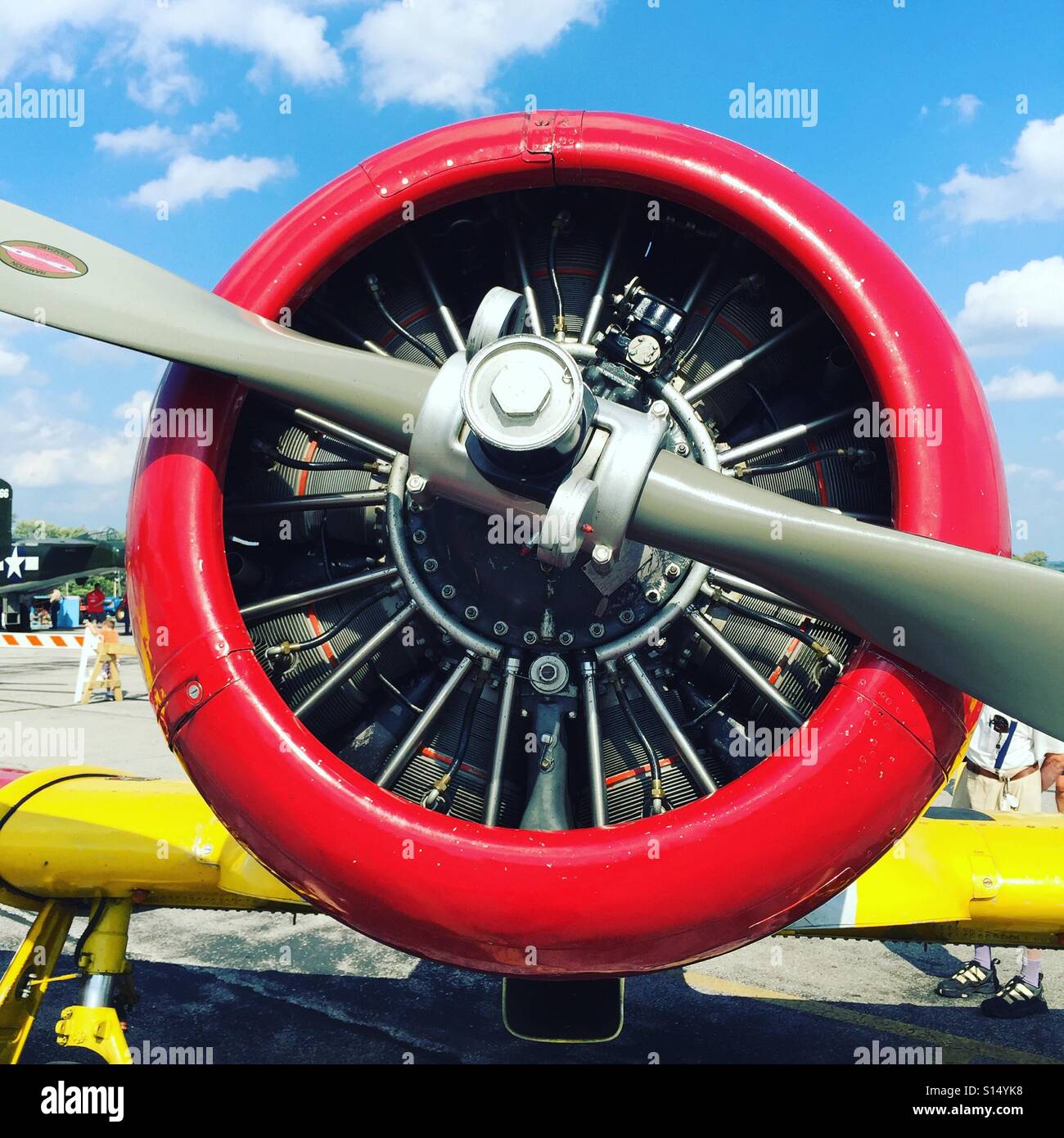 Prop engine plane Stock Photo - Alamy