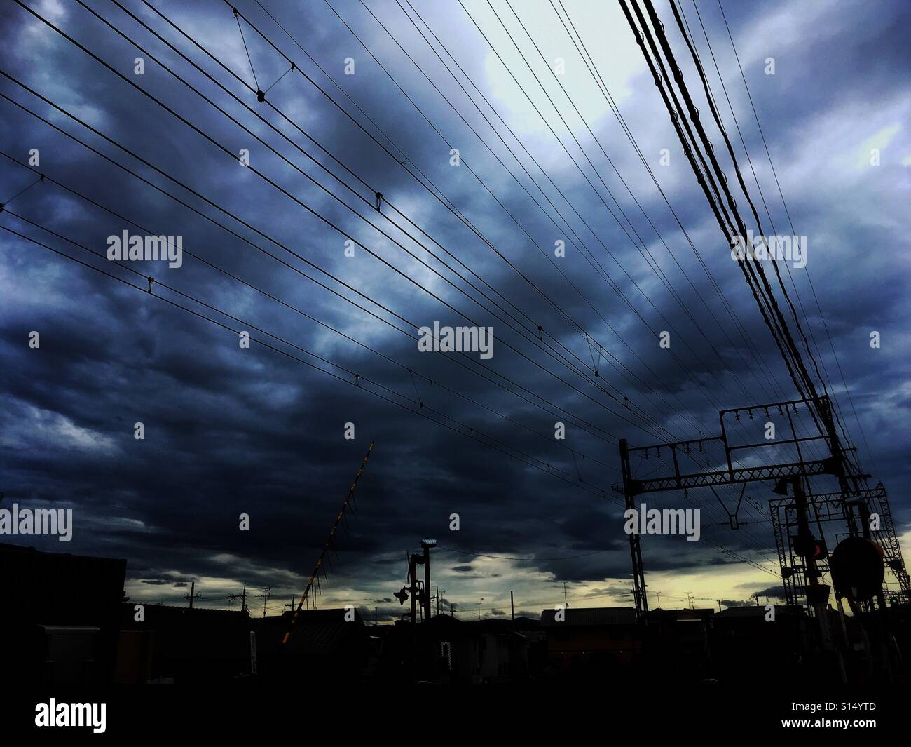 Train clouds sky hi-res stock photography and images - Alamy