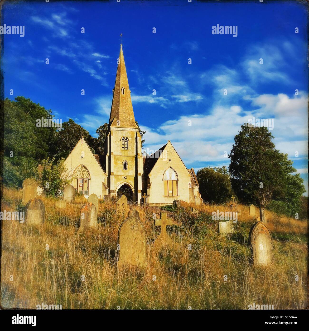 Graveyard in England Stock Photo - Alamy