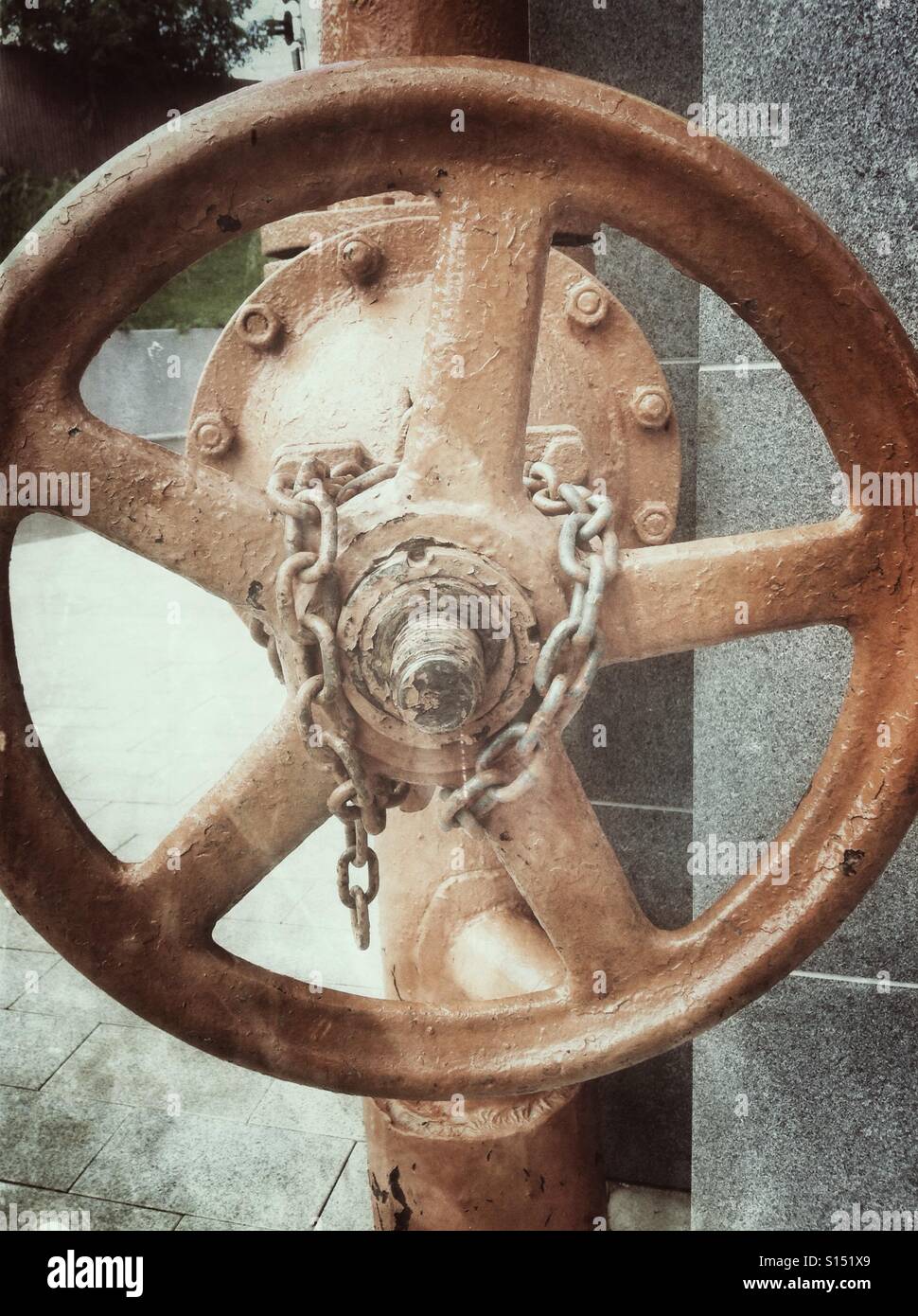 Old gas pipe valve hi-res stock photography and images - Alamy