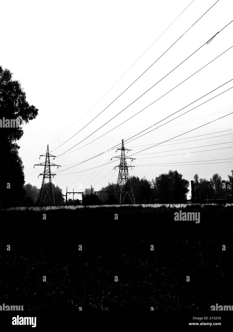 Power supply industry Black and White Stock Photos & Images - Alamy