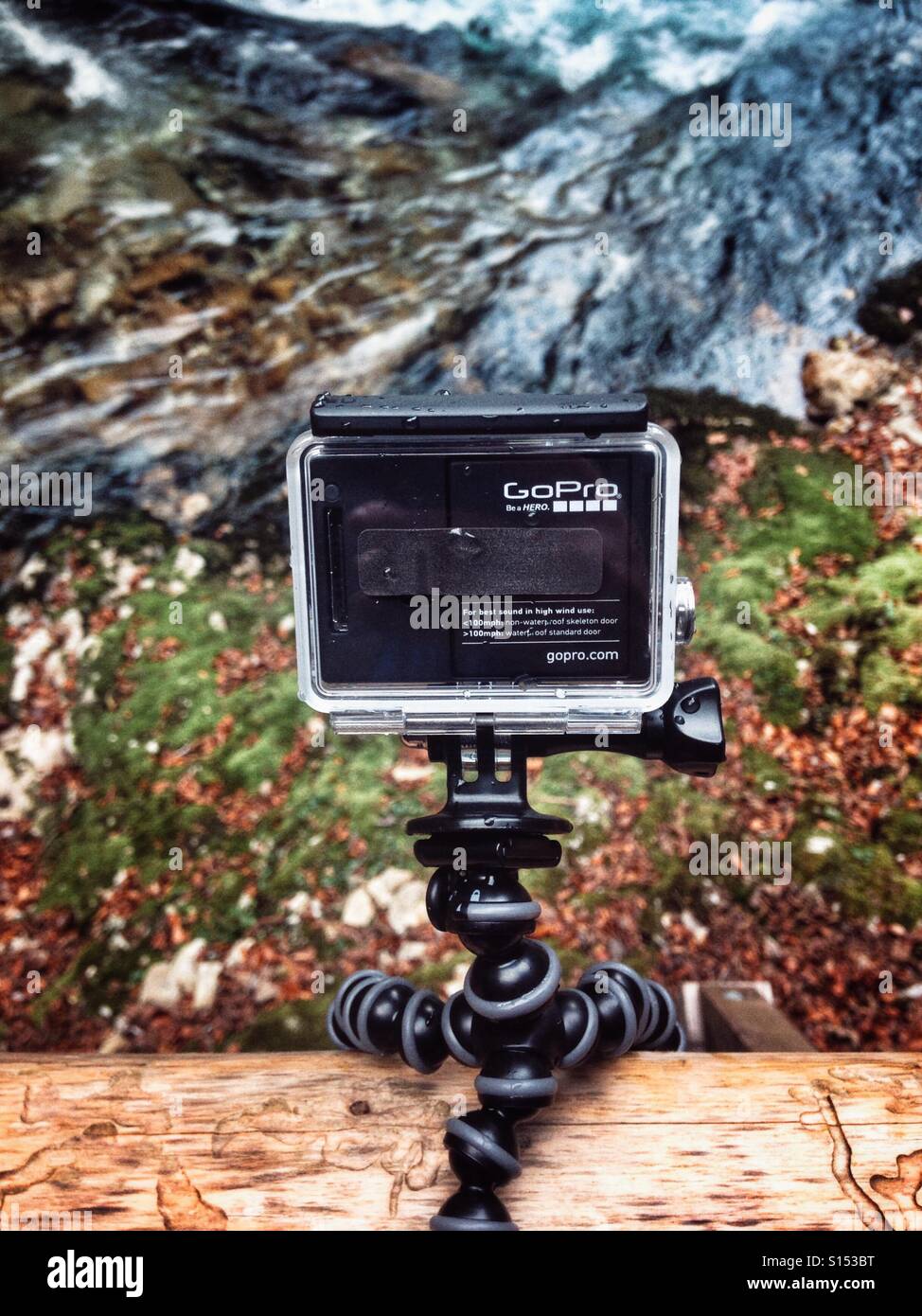 GoPro camera on Gorilla tripod Stock Photo - Alamy