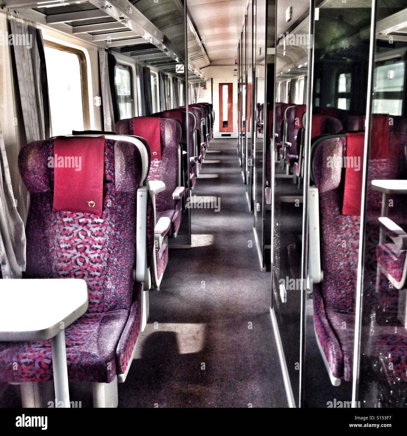 European Train - Empty train car Stock Photo - Alamy