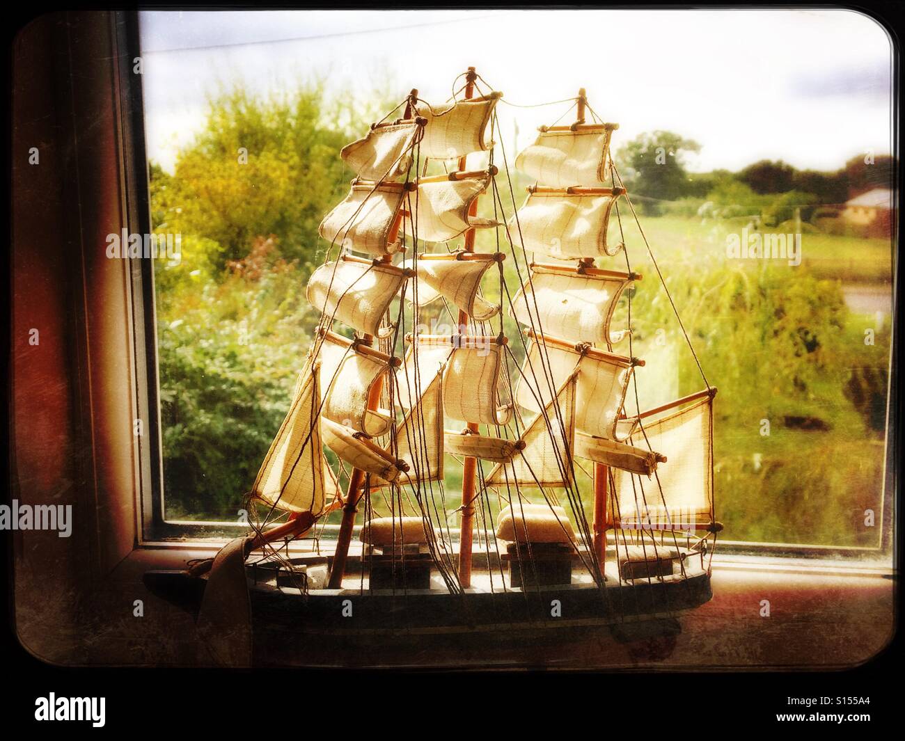 Green model ship hi-res stock photography and images - Alamy