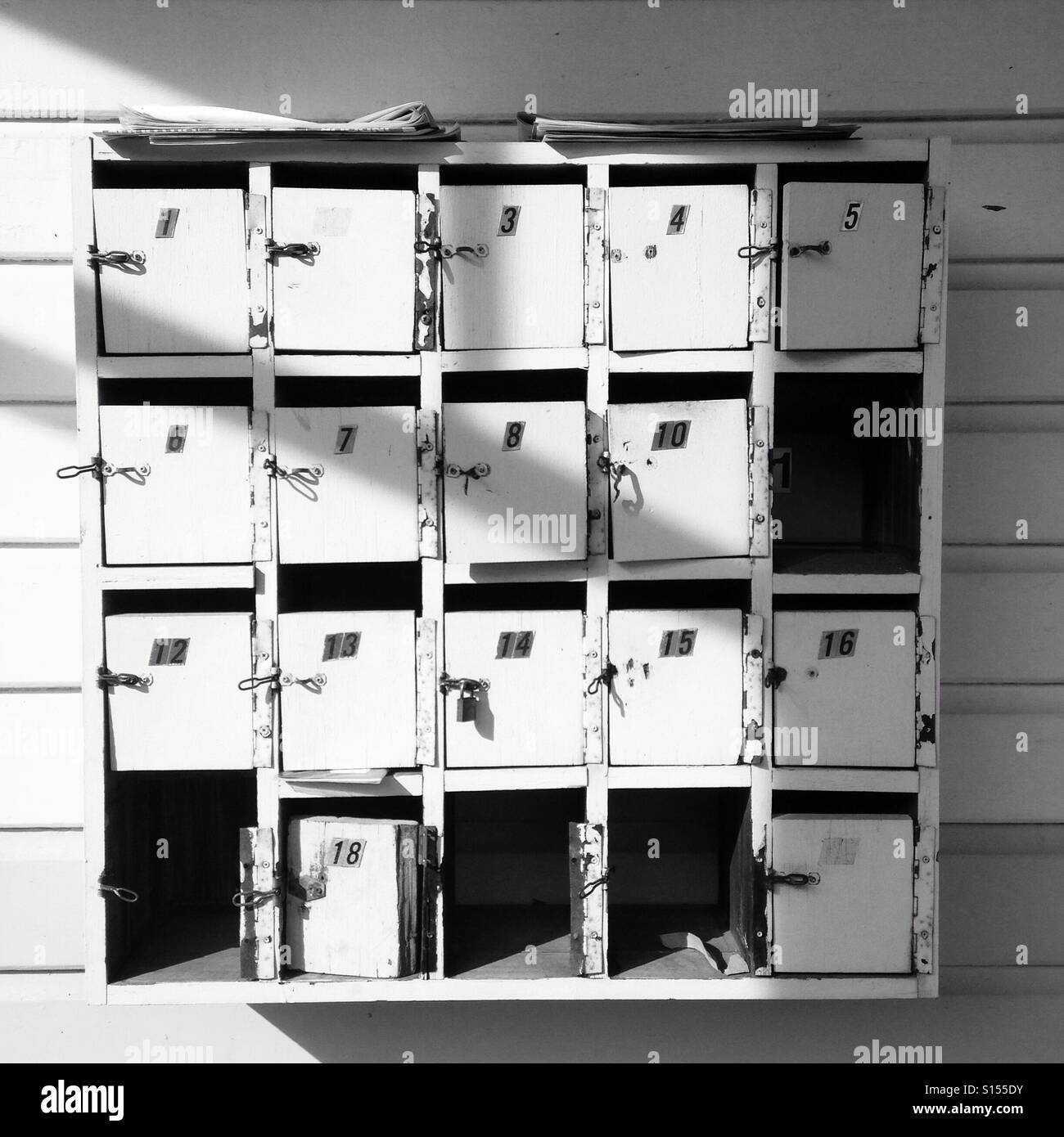 Old timber boxes hi-res stock photography and images - Alamy