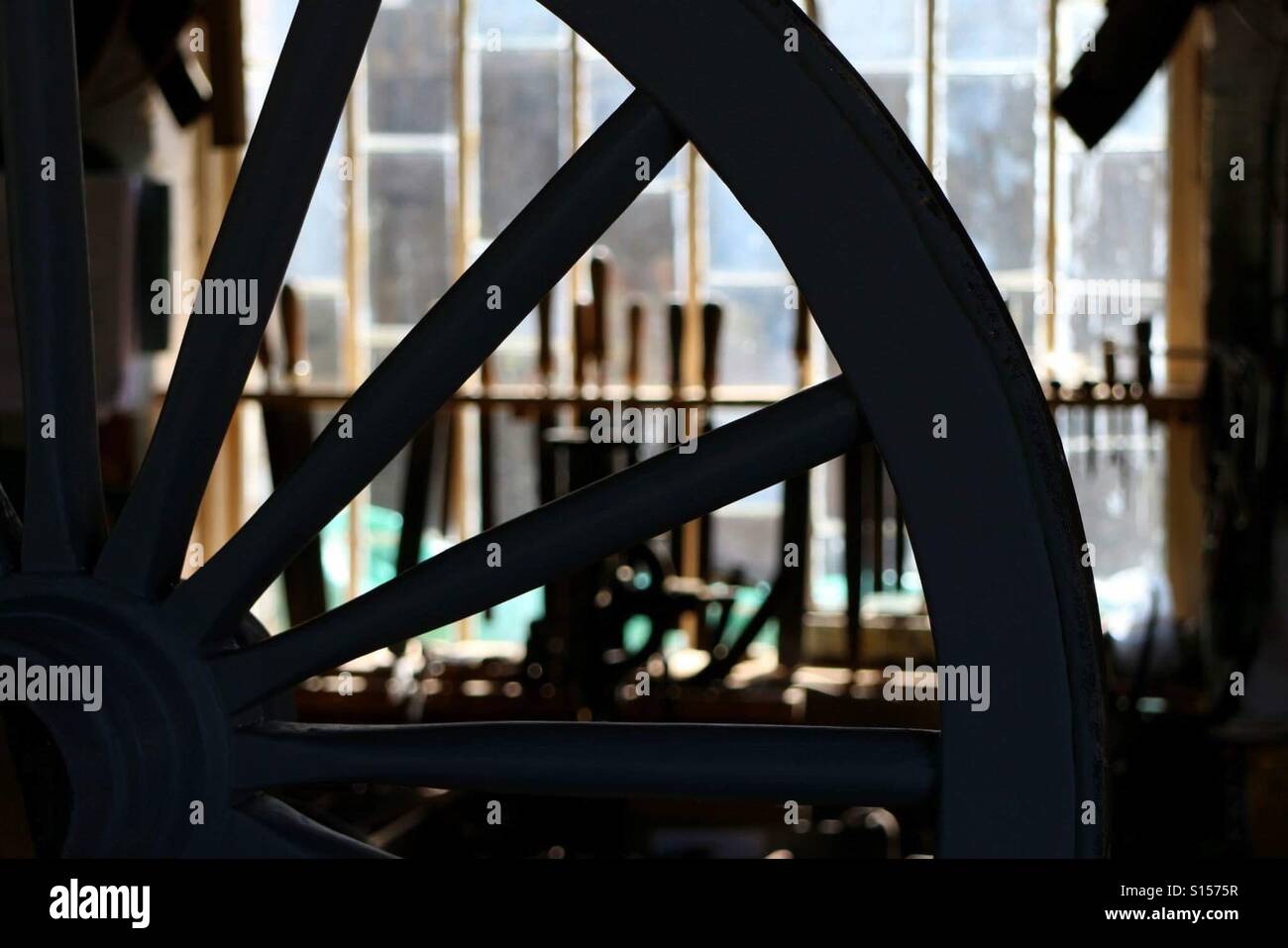 Wheel in Workshop Stock Photo - Alamy