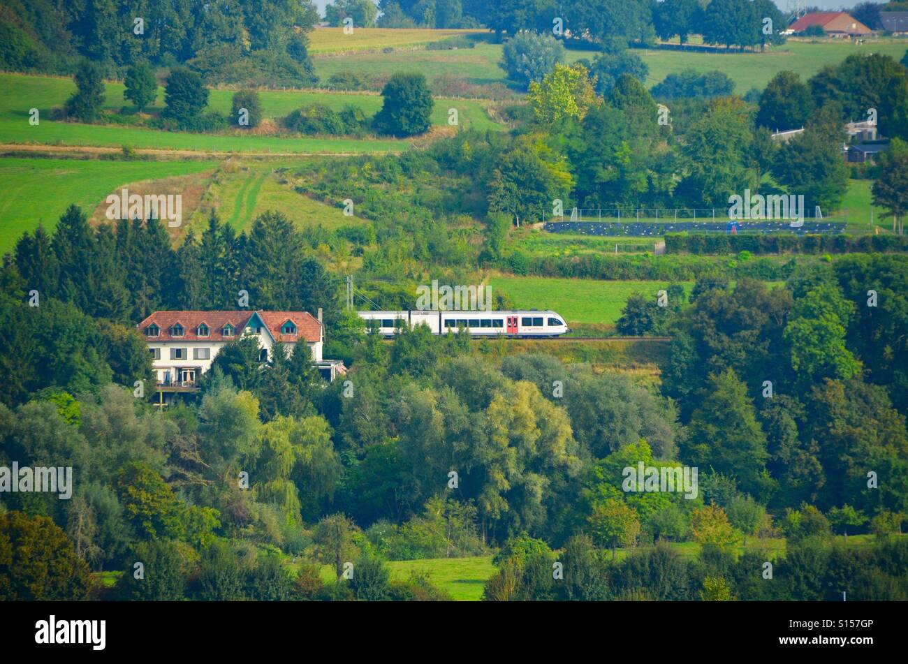 The train in the country hi-res stock photography and images - Alamy