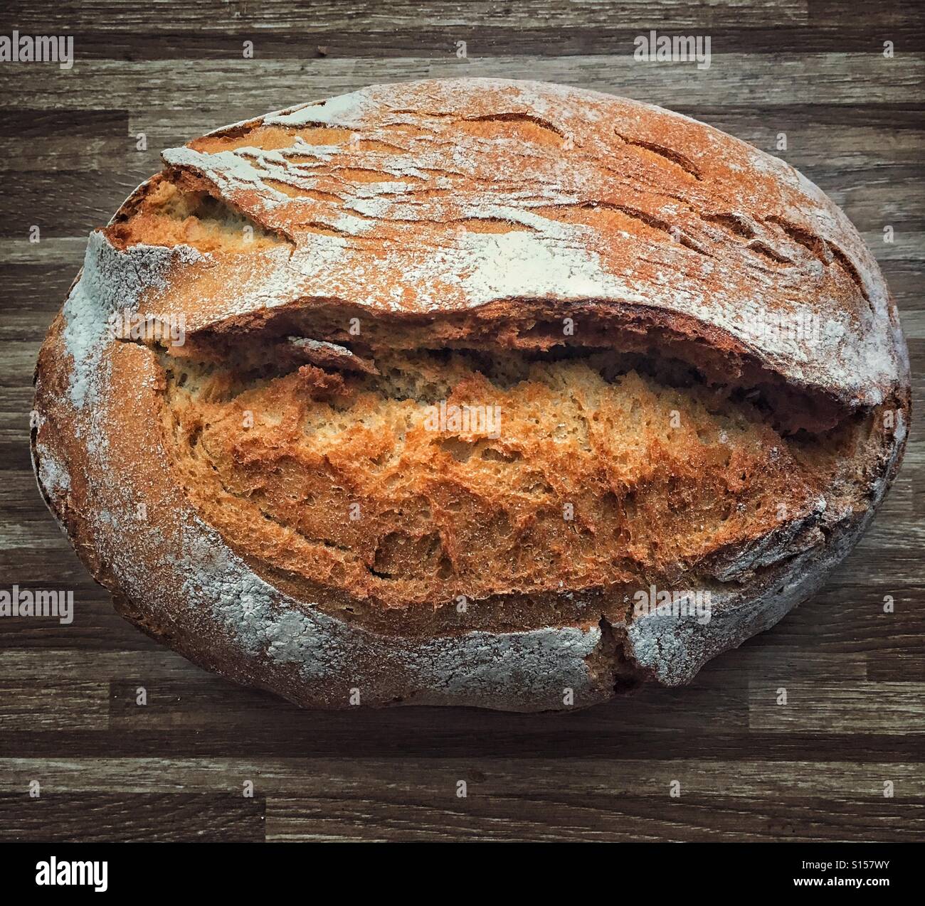 Rustic loaf of bread Stock Photo - Alamy