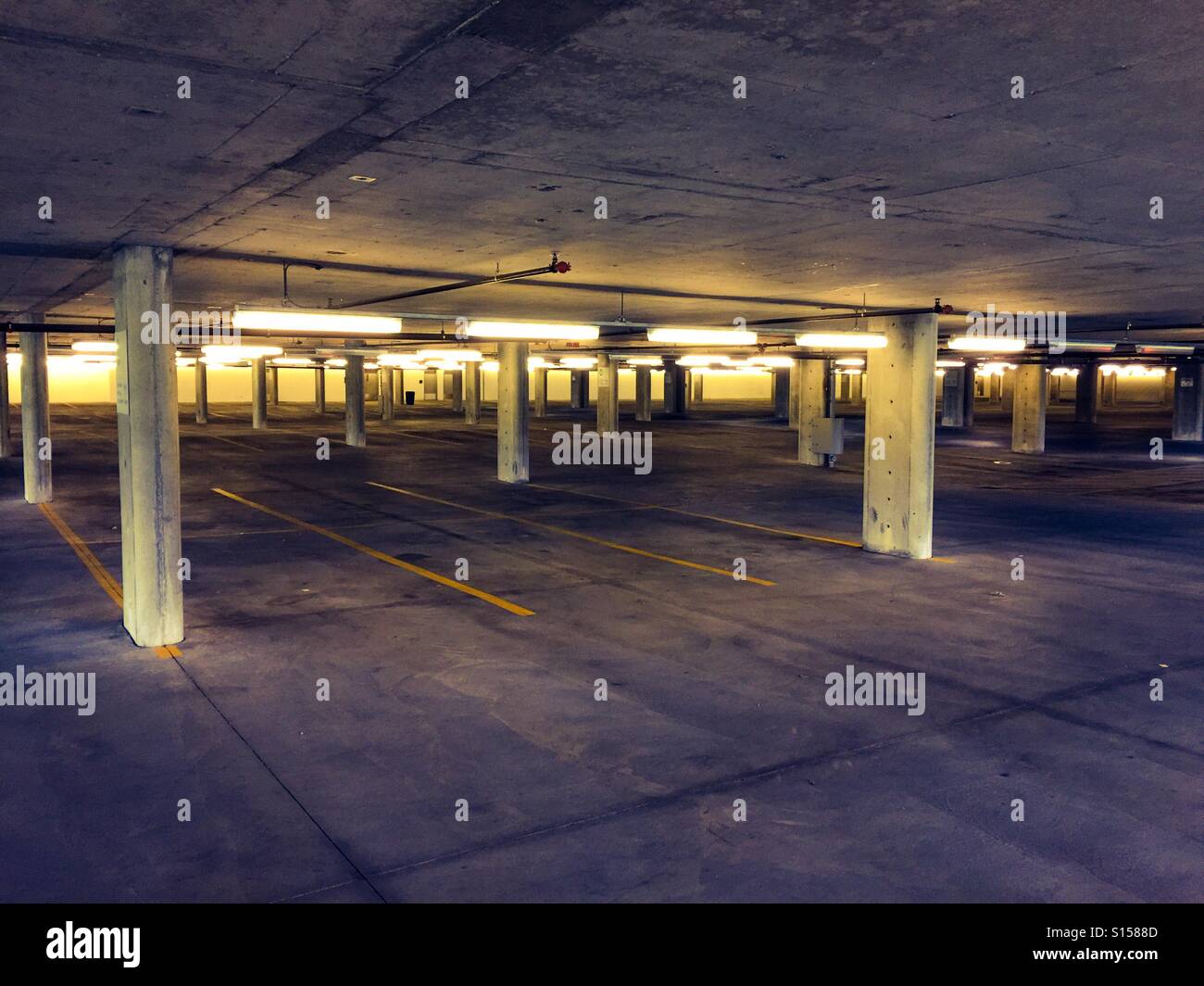 An empty parking garage Stock Photo - Alamy