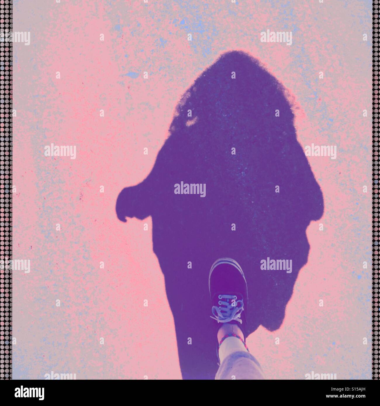 Girls shadow on ground hi-res stock photography and images - Alamy