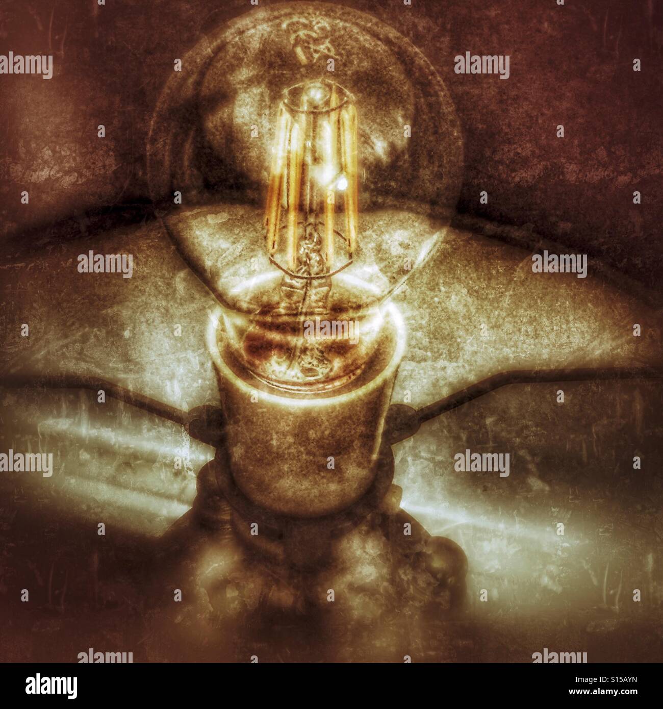 Looking up into a lamp hi-res stock photography and images - Alamy