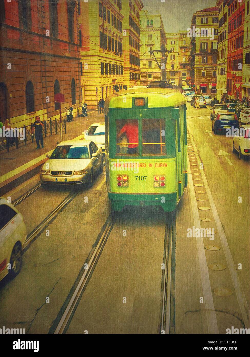 Rome in tram hi-res stock photography and images - Alamy