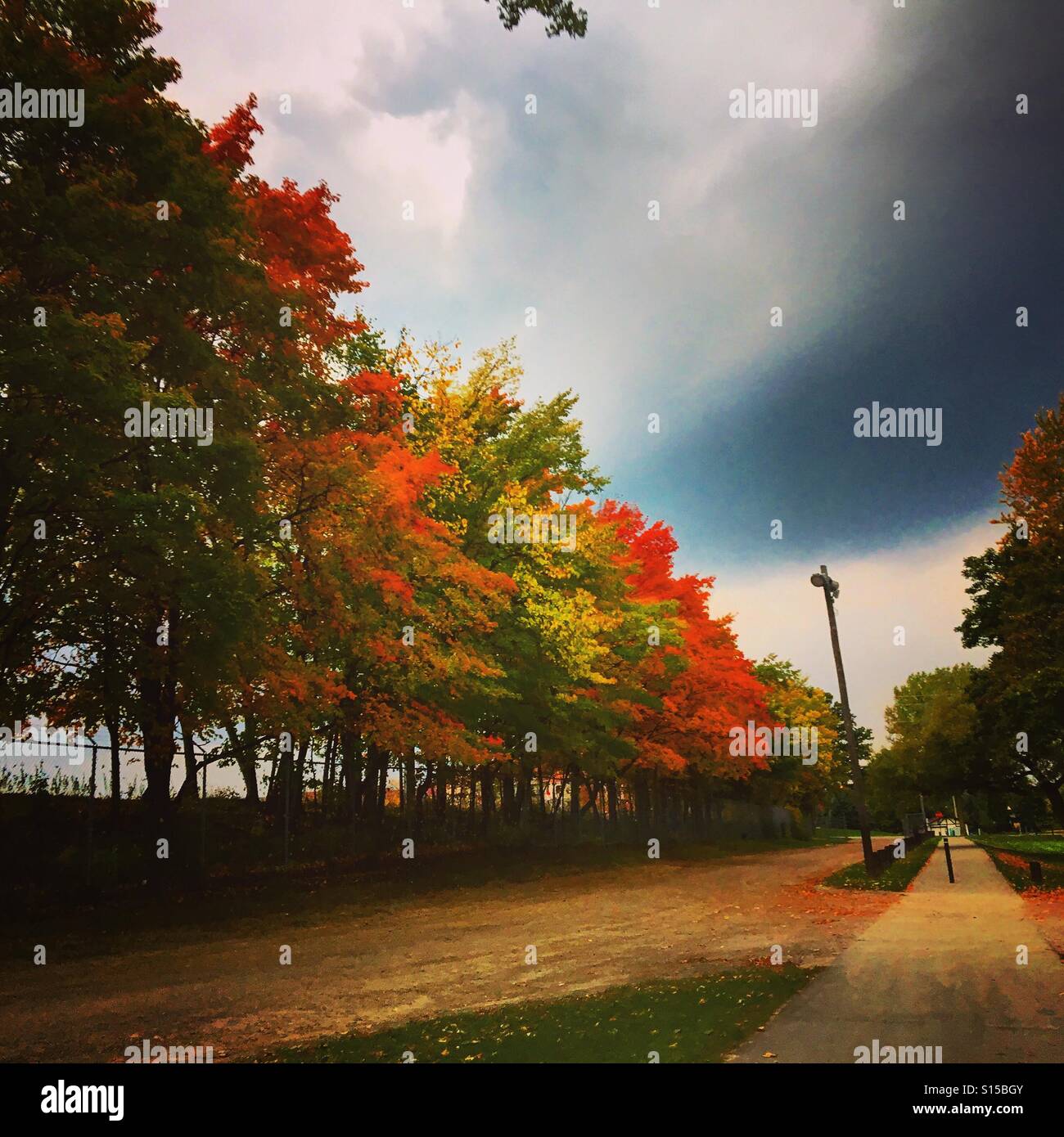 A fall storm brewing in the air Stock Photo - Alamy