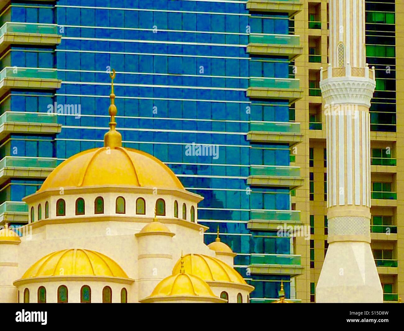 Golden mosque in Dubai Stock Photo - Alamy