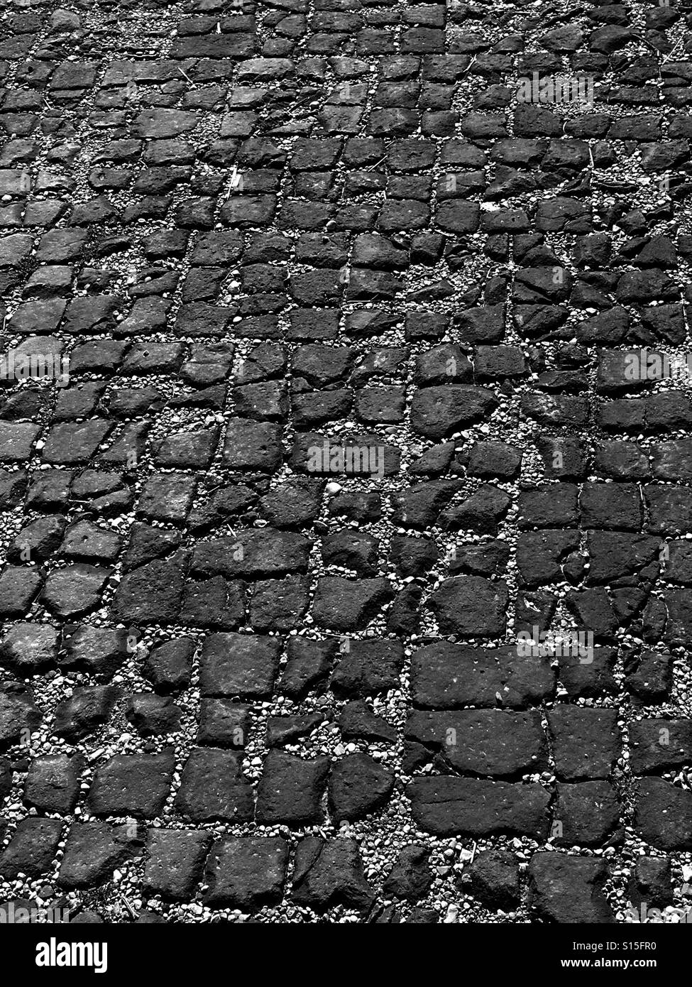 Old stone path in black and white Stock Photo - Alamy
