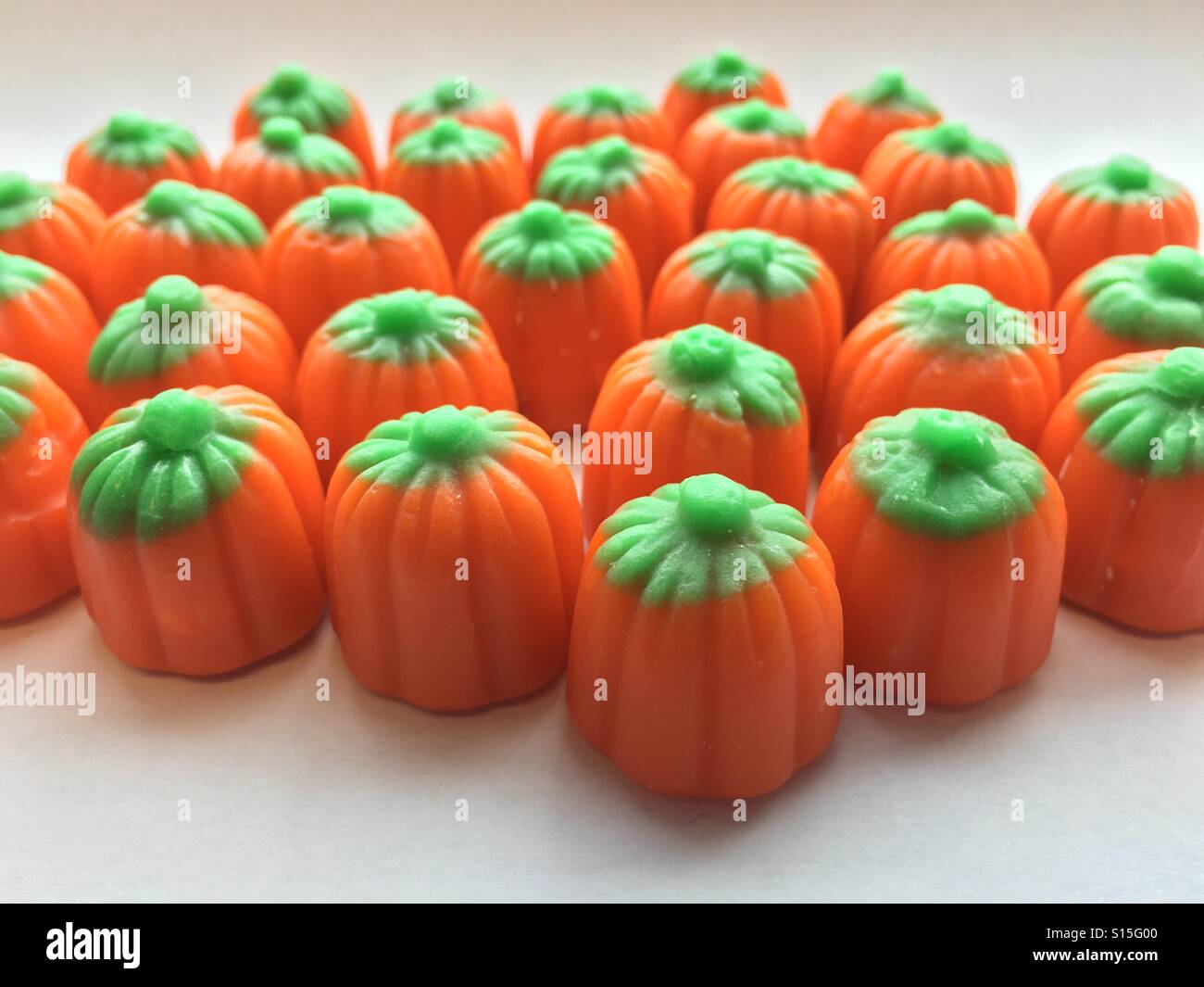Halloween Candy Pumpkins Stock Photo - Alamy