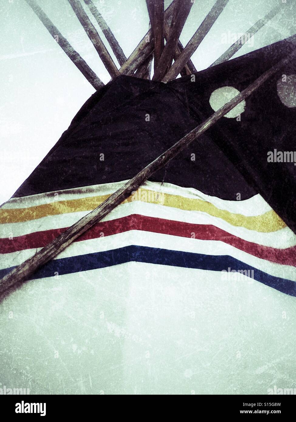 First Nations teepee Stock Photo - Alamy