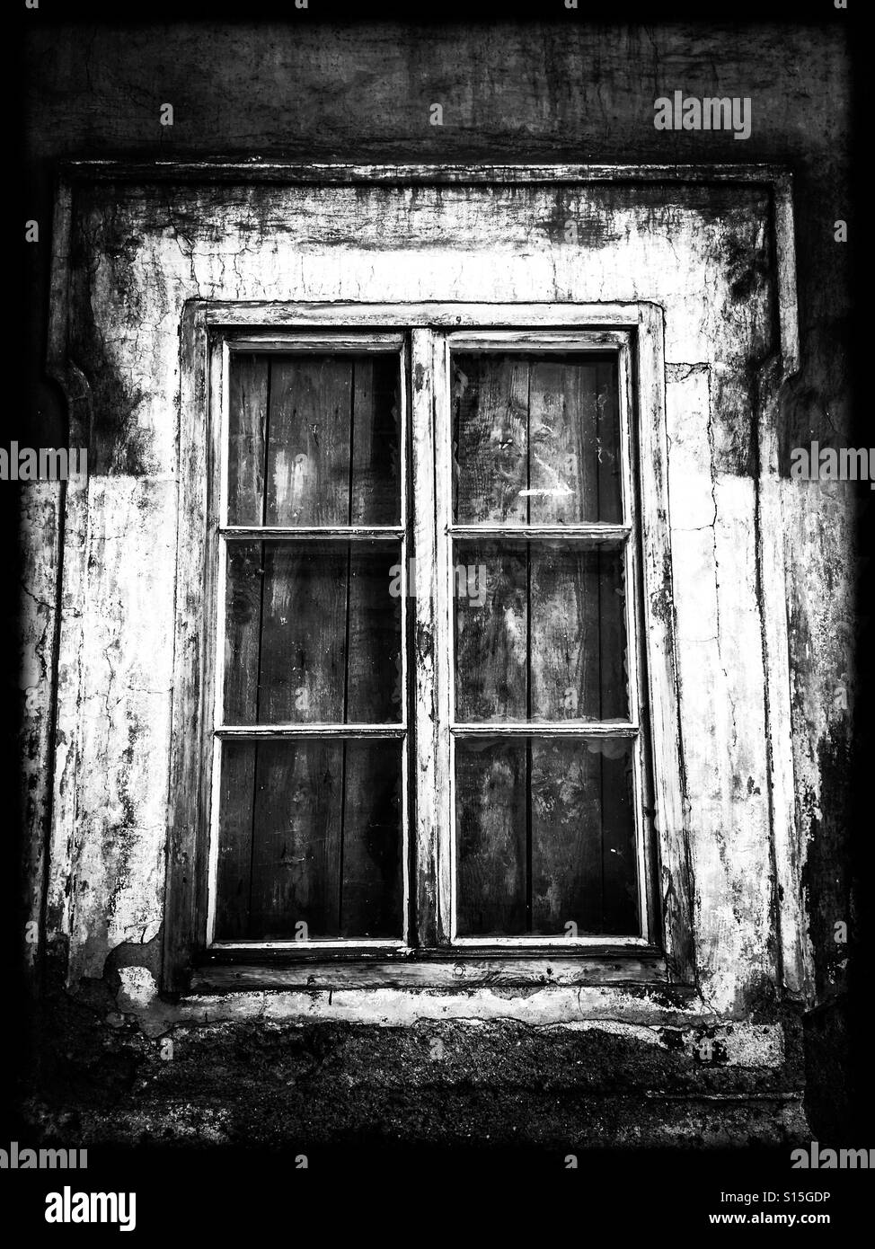Boarded Window Black And White