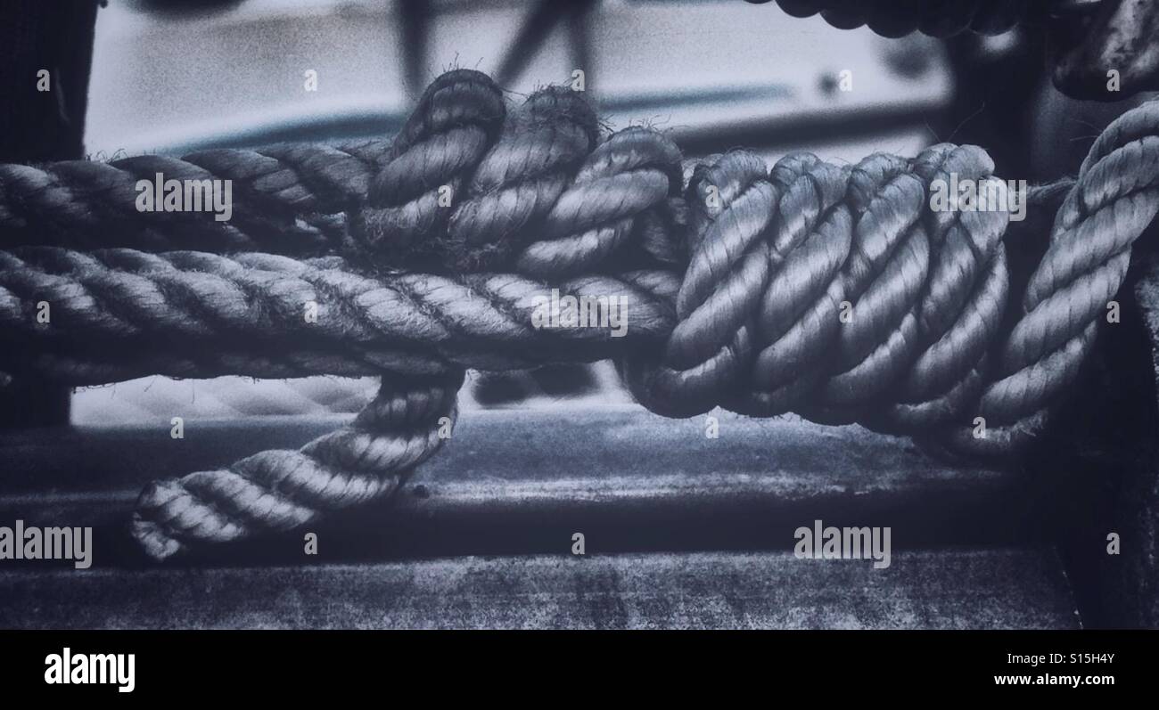 Roped in hi-res stock photography and images - Alamy