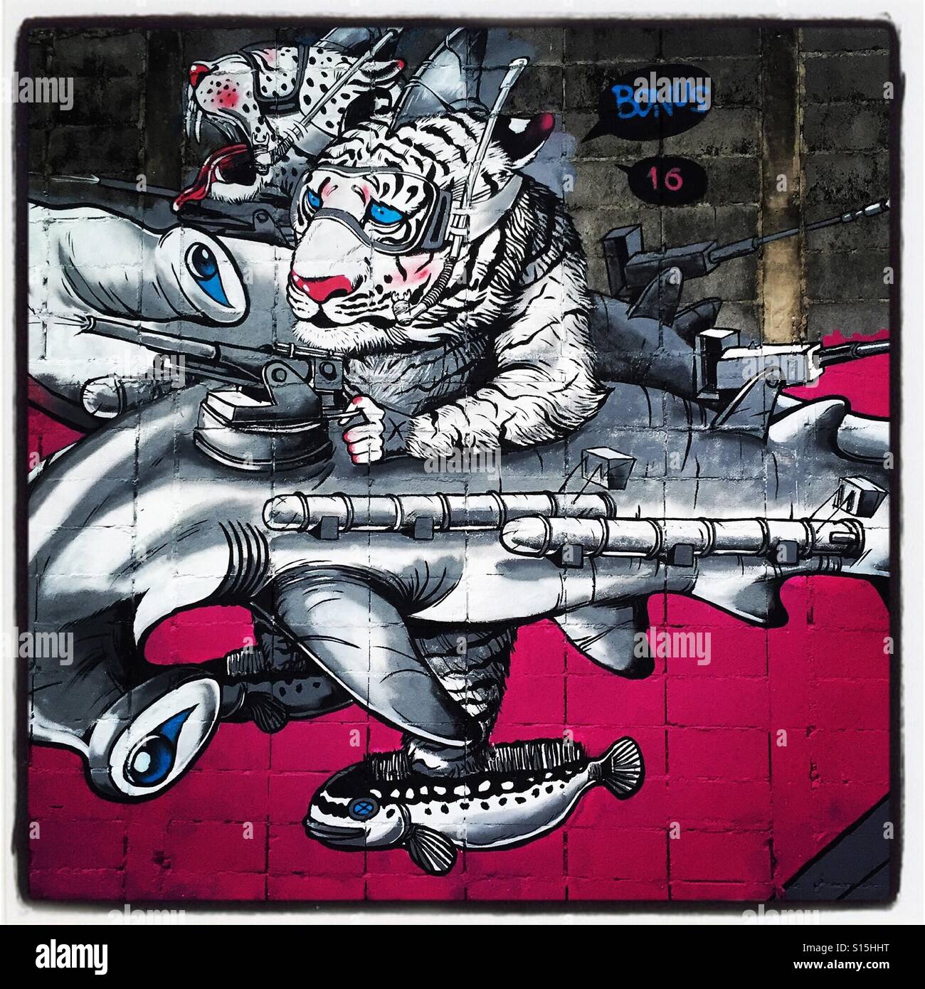 Graffiti in Bangkok during BUKRUK Festival Stock Photo - Alamy