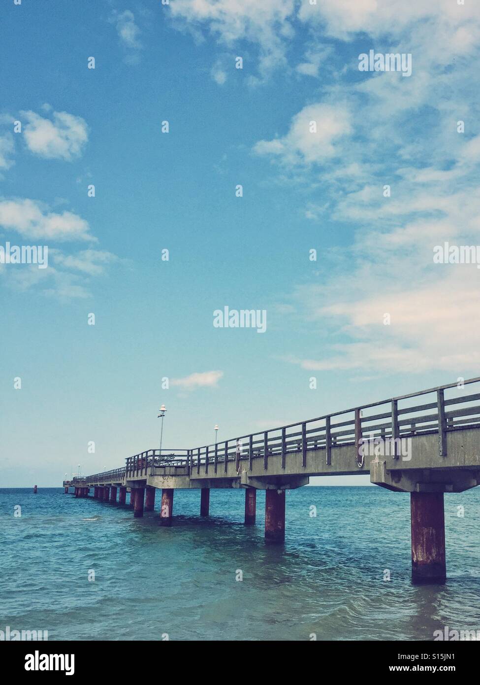 Sea bridge in Prerow Germany Stock Photo - Alamy