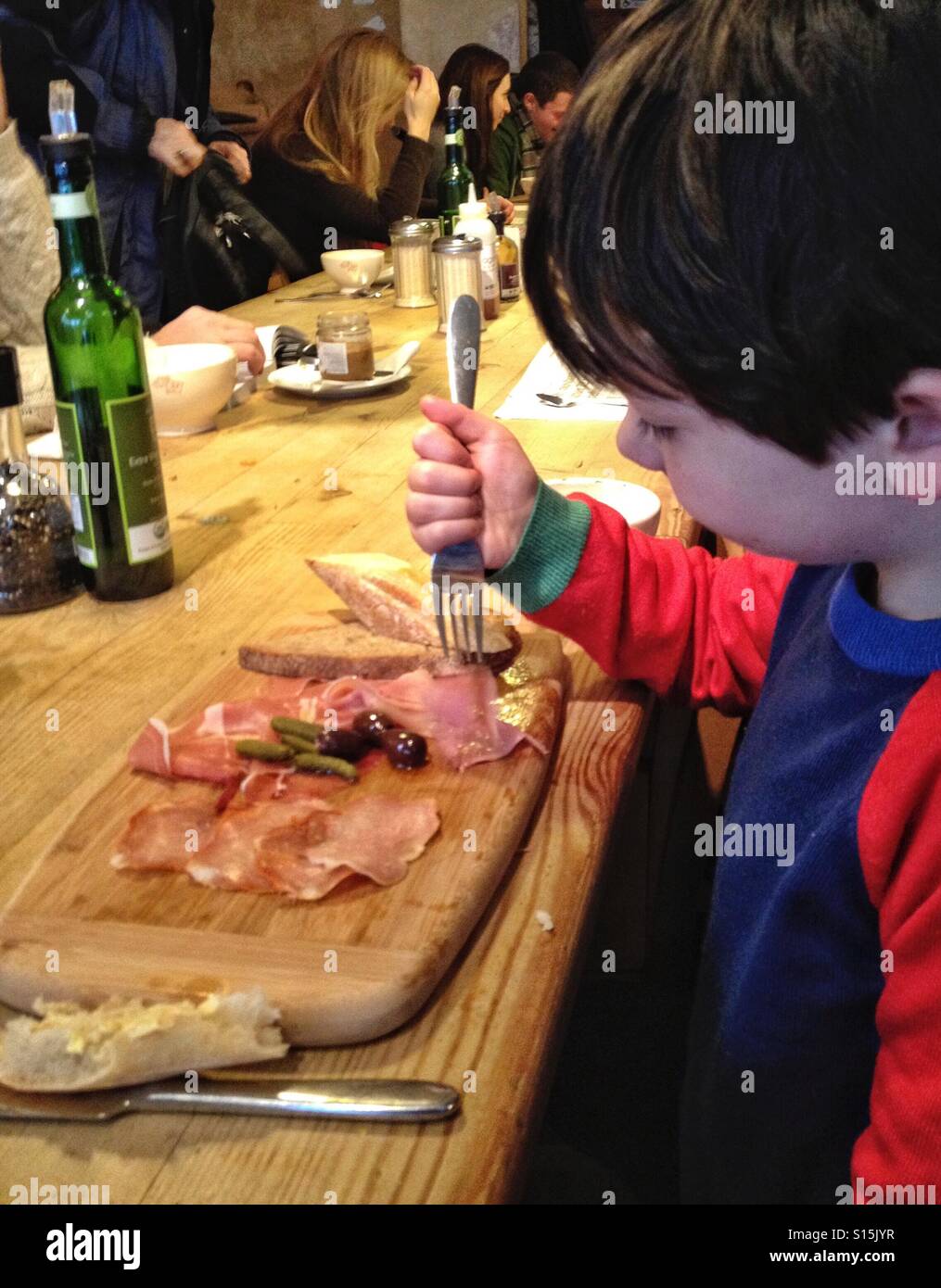 Child meat fork hi-res stock photography and images - Alamy