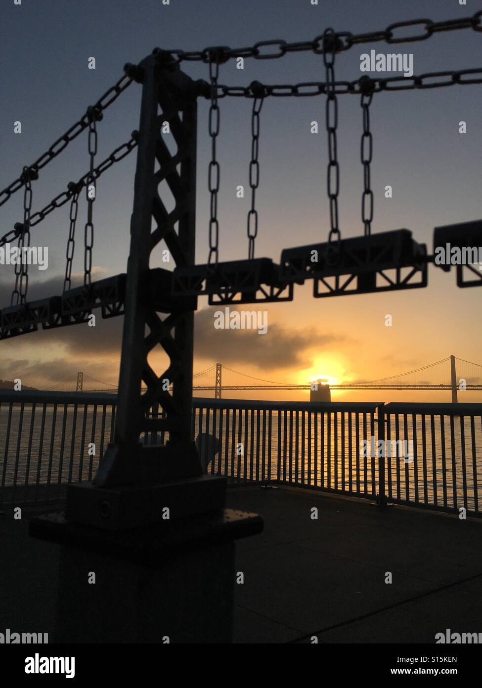 Oakland bridge sunrise hi-res stock photography and images - Alamy