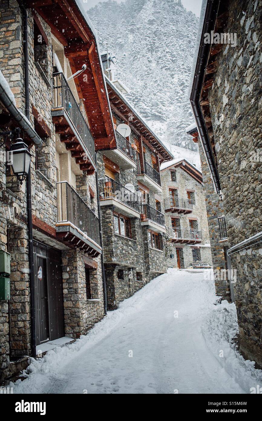 Winter in Andorra Stock Photo - Alamy