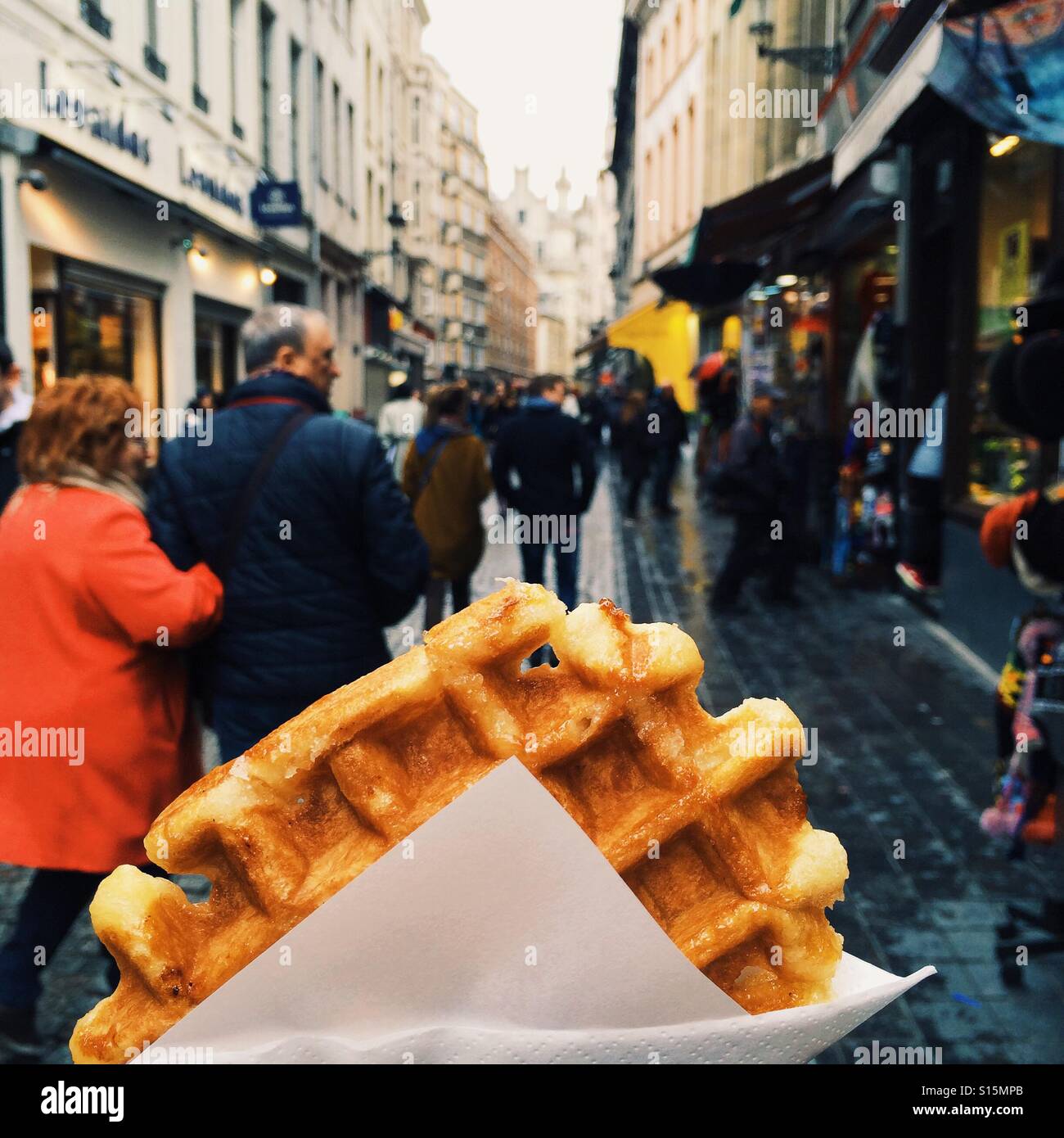 Brussels waffle hi-res stock photography and images - Alamy