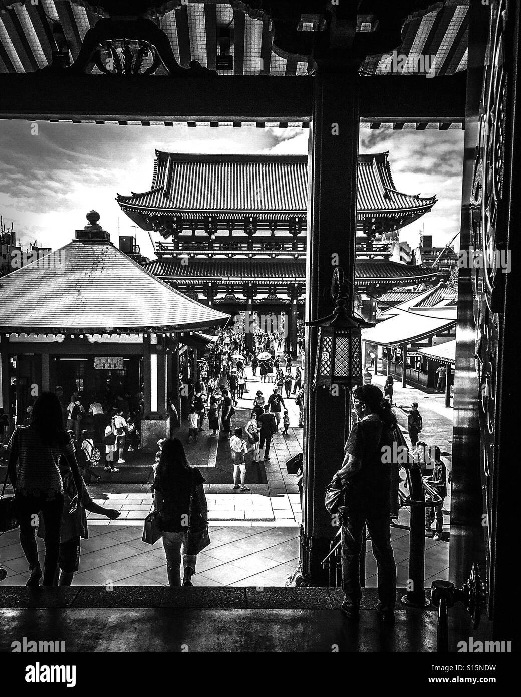 Temples view Black and White Stock Photos & Images - Alamy