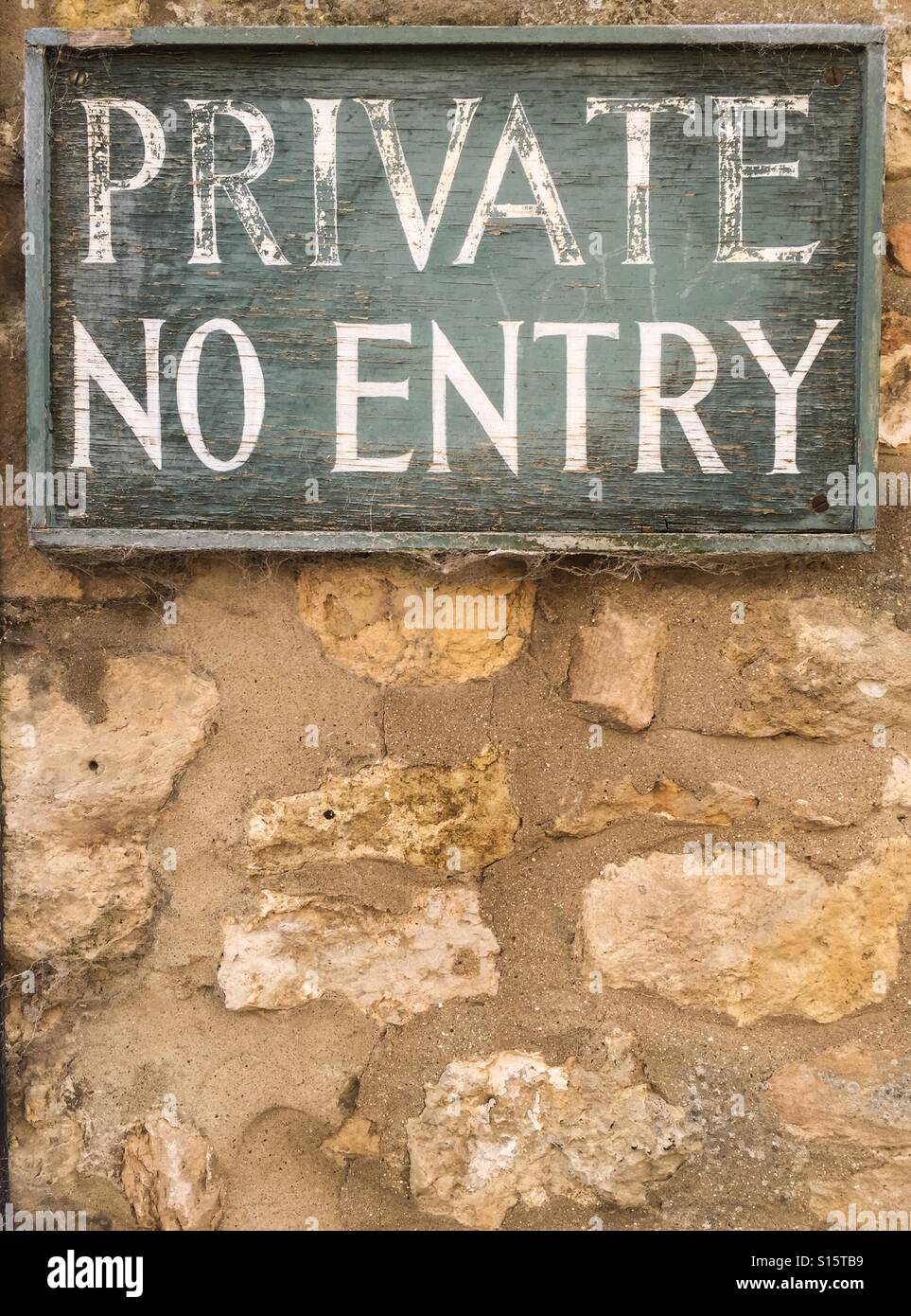 'Private no entry' sign Stock Photo - Alamy