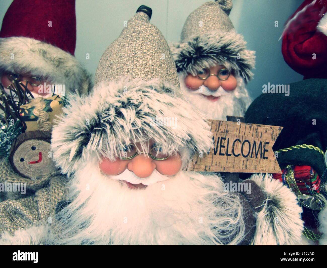 Welcome to santa claus sign hi-res stock photography and images - Alamy