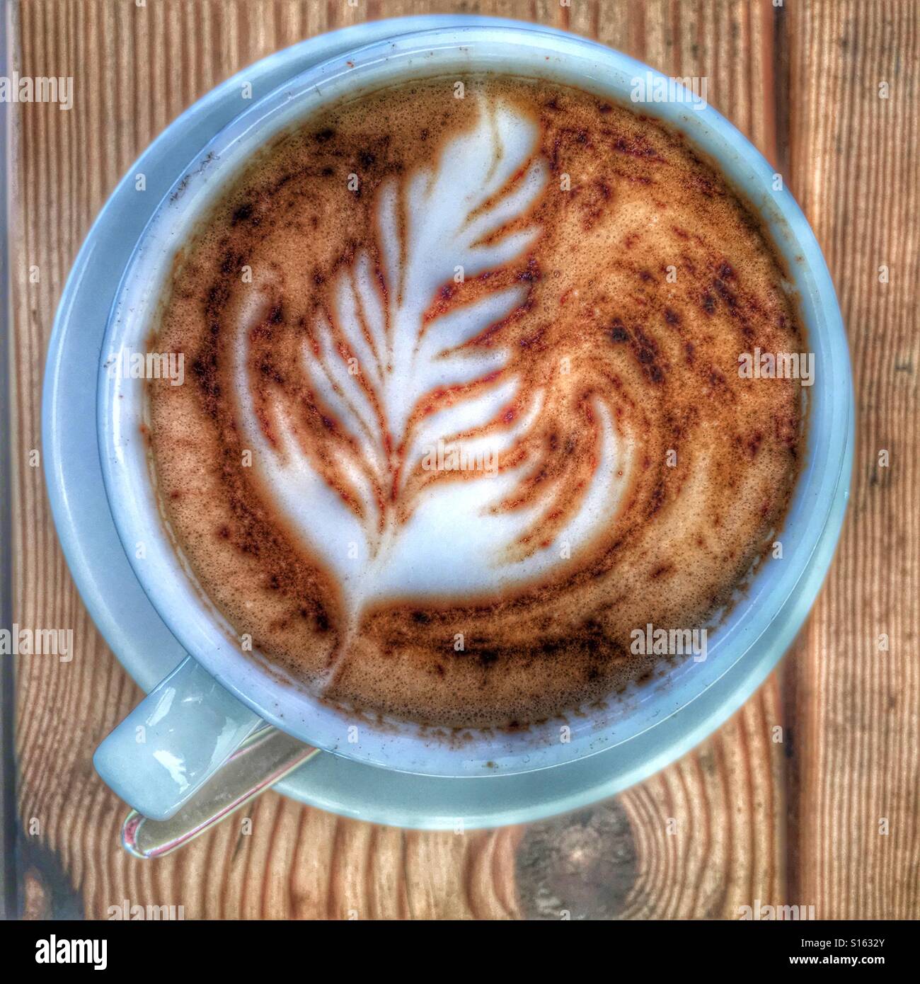 Cappuccino, froth art Stock Photo - Alamy