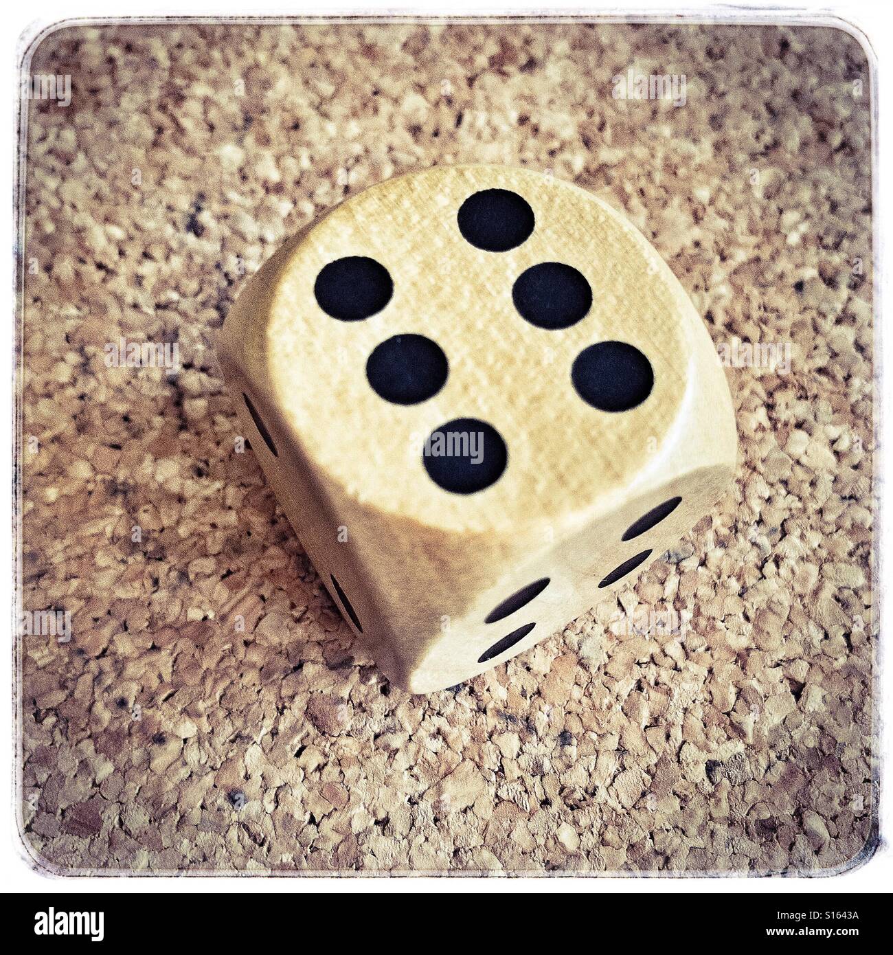 Detail Photo of a dice showing six points Stock Photo - Alamy