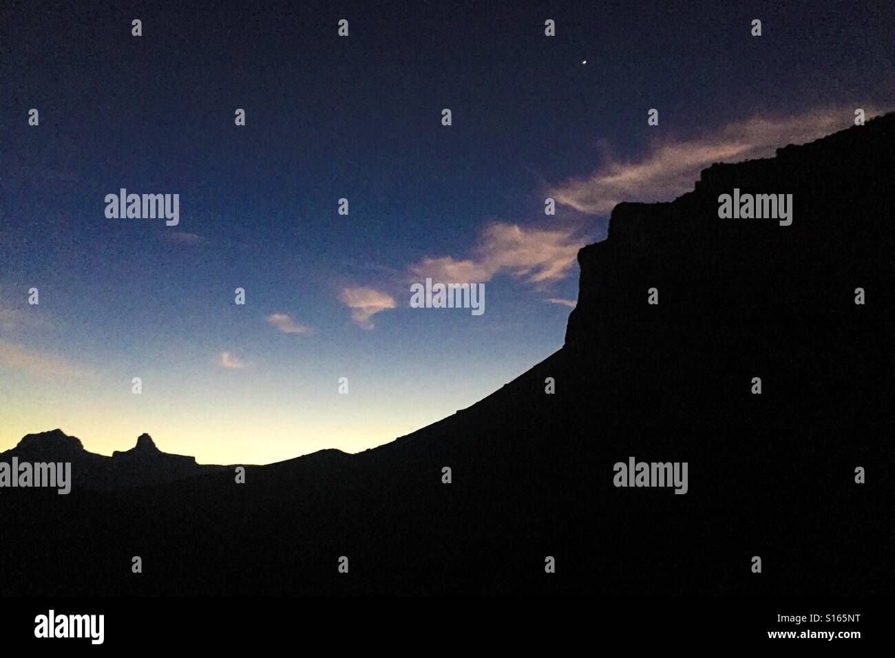 Looking up from the bottom of the Grand Canyon Stock Photo - Alamy