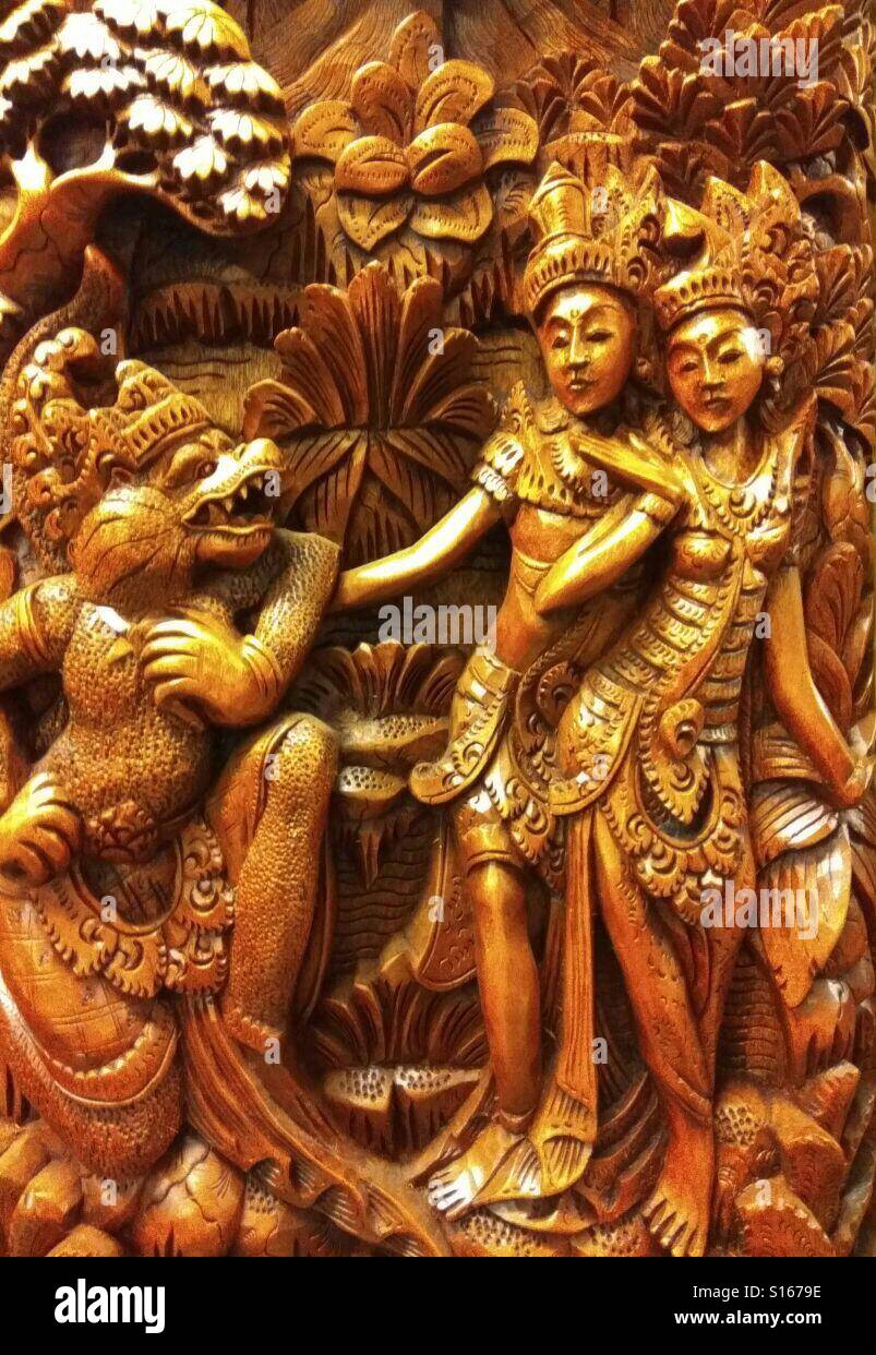 Wooden god hindu hi-res stock photography and images - Alamy