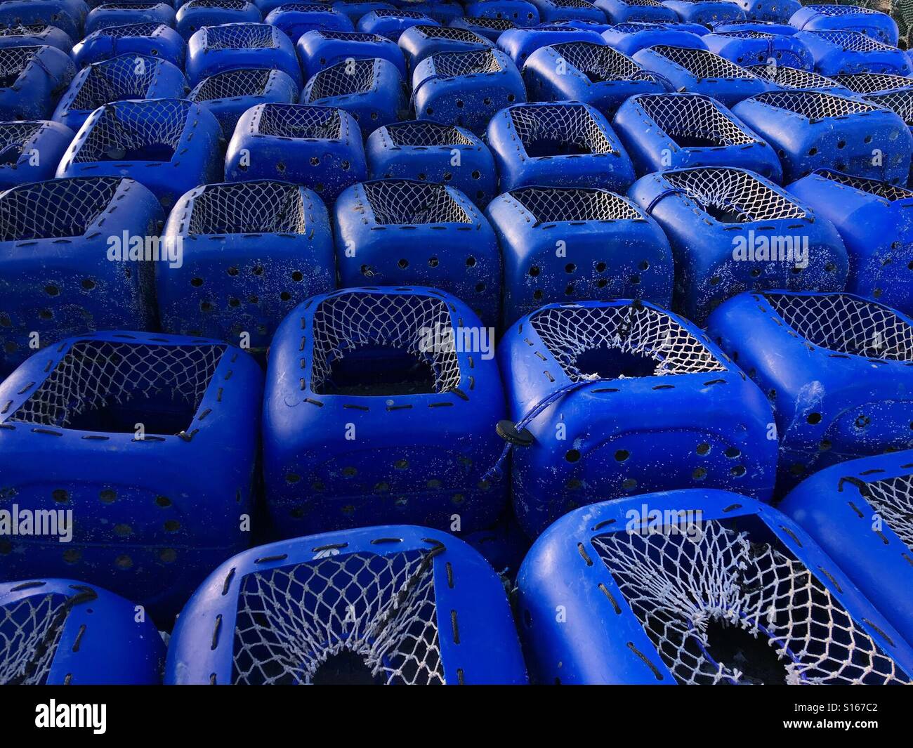 Plastic lobster pots hi-res stock photography and images - Alamy